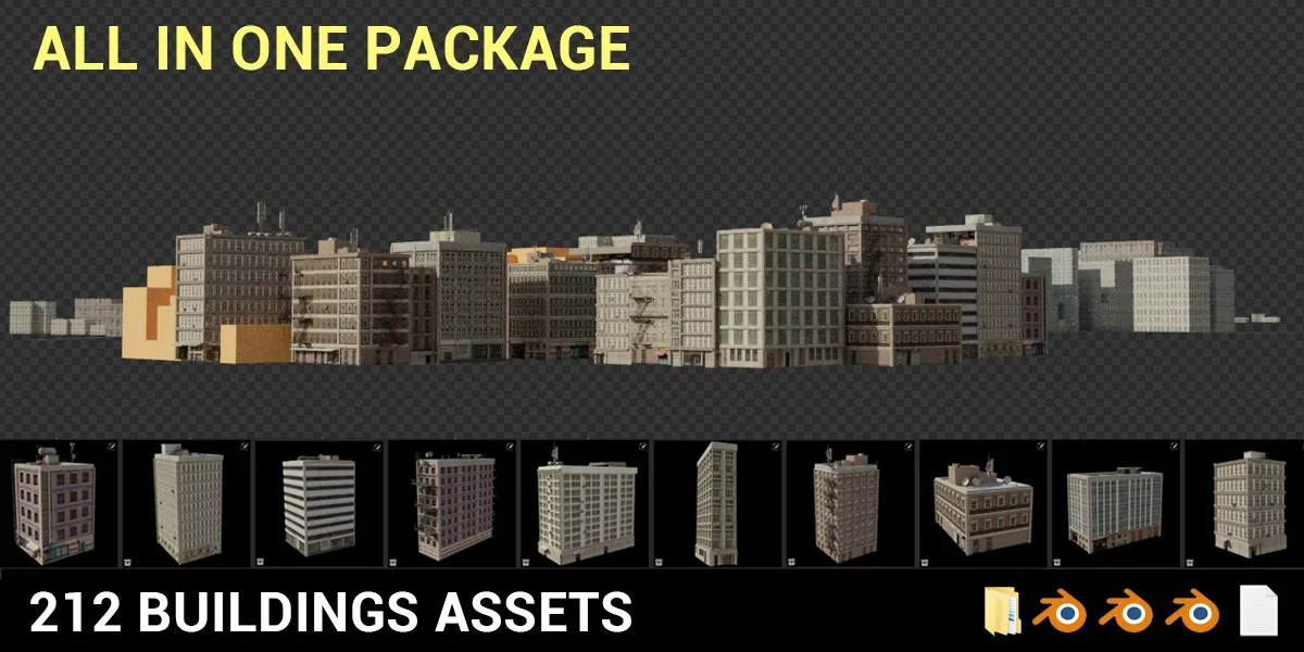 Blender Buildings Asset Pack - - FlippedNormals