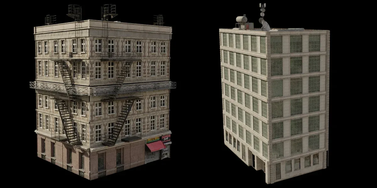 Blender Buildings Asset Pack - - FlippedNormals
