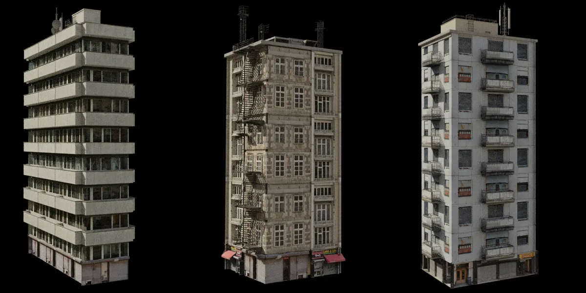 Blender Buildings Asset Pack - - FlippedNormals