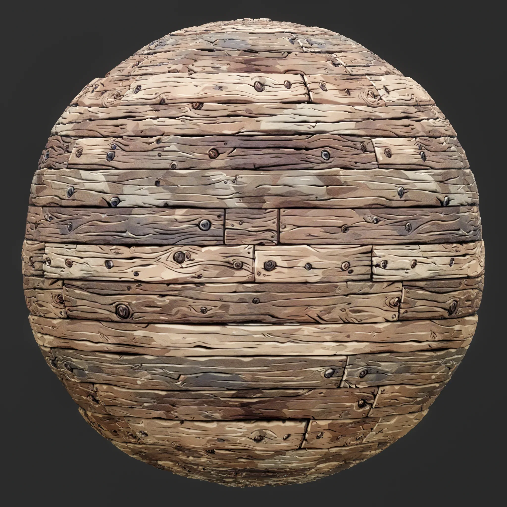 Stylized Wood Seamless Texture - FlippedNormals