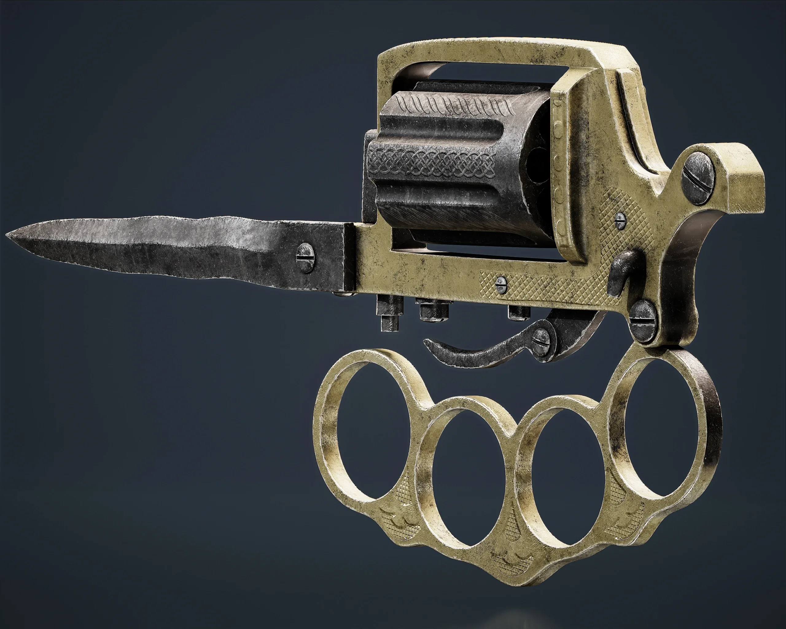 Apache Revolver _ 3D Model + Full - FlippedNormals