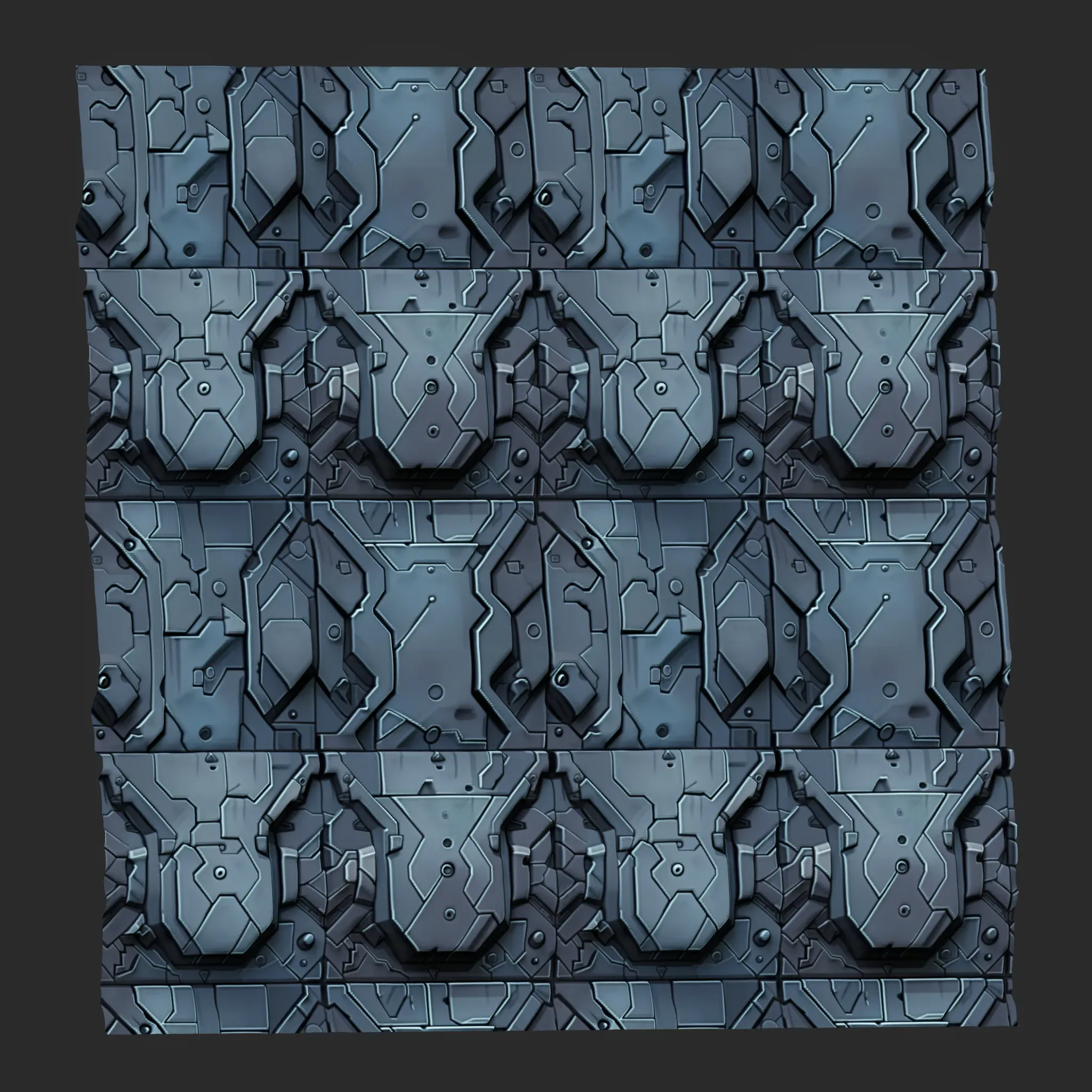 Sci-FI Seamless Texture - FlippedNormals