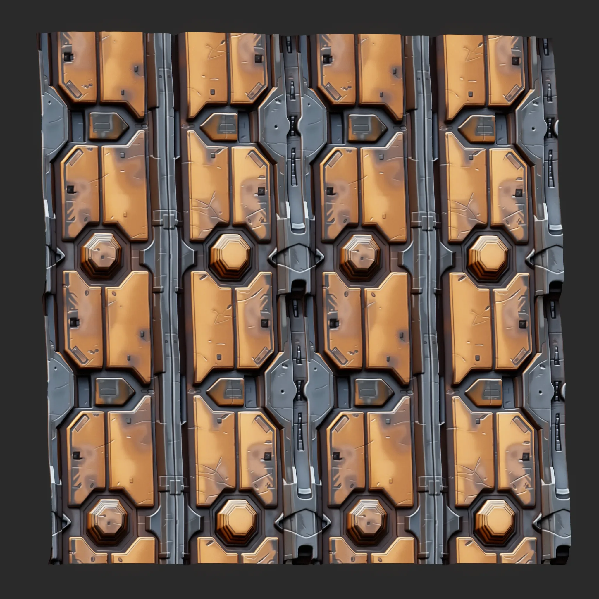 Sci-FI Seamless Texture - FlippedNormals