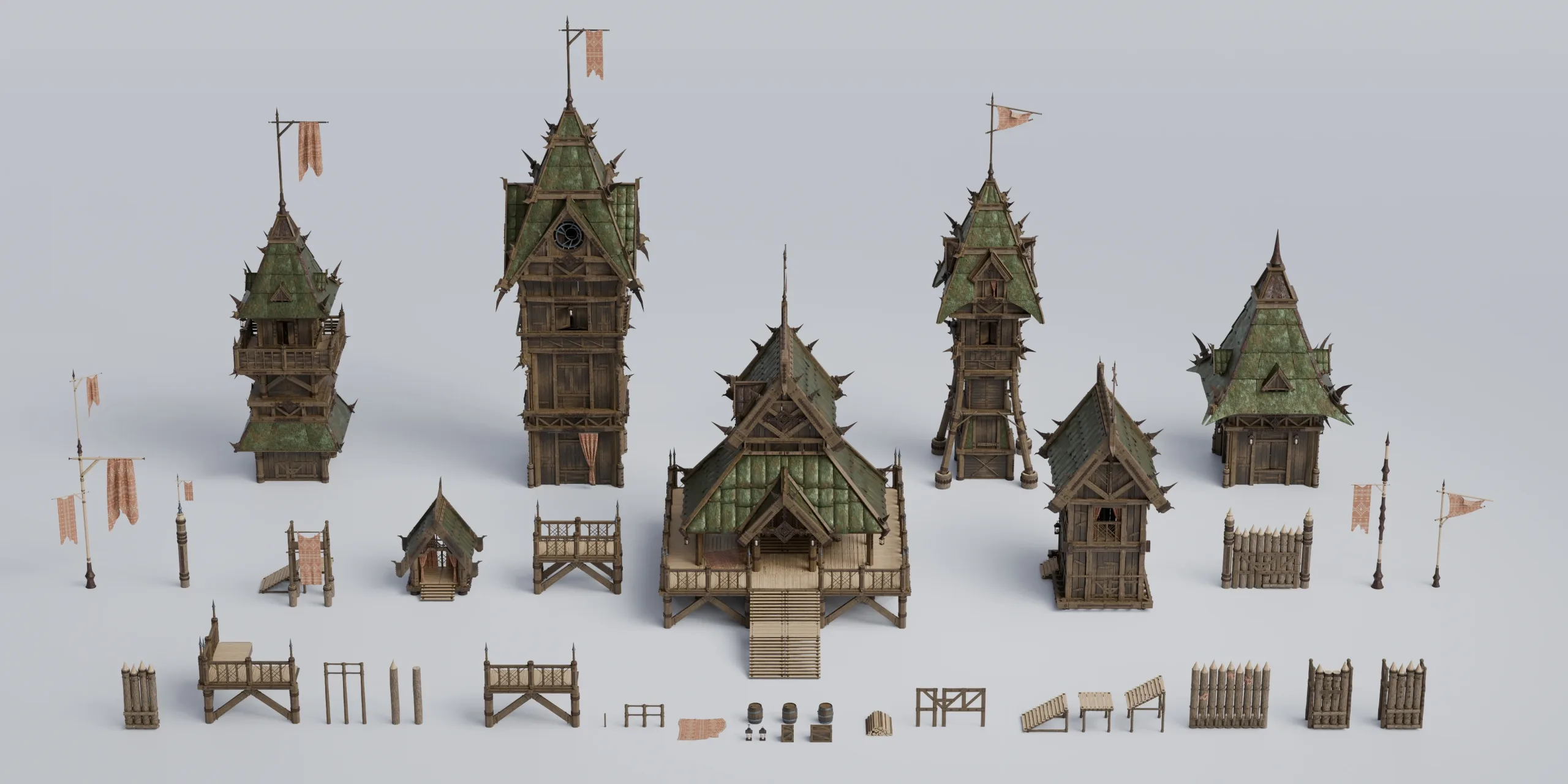 Outpost - Medieval Military Buildings - FlippedNormals