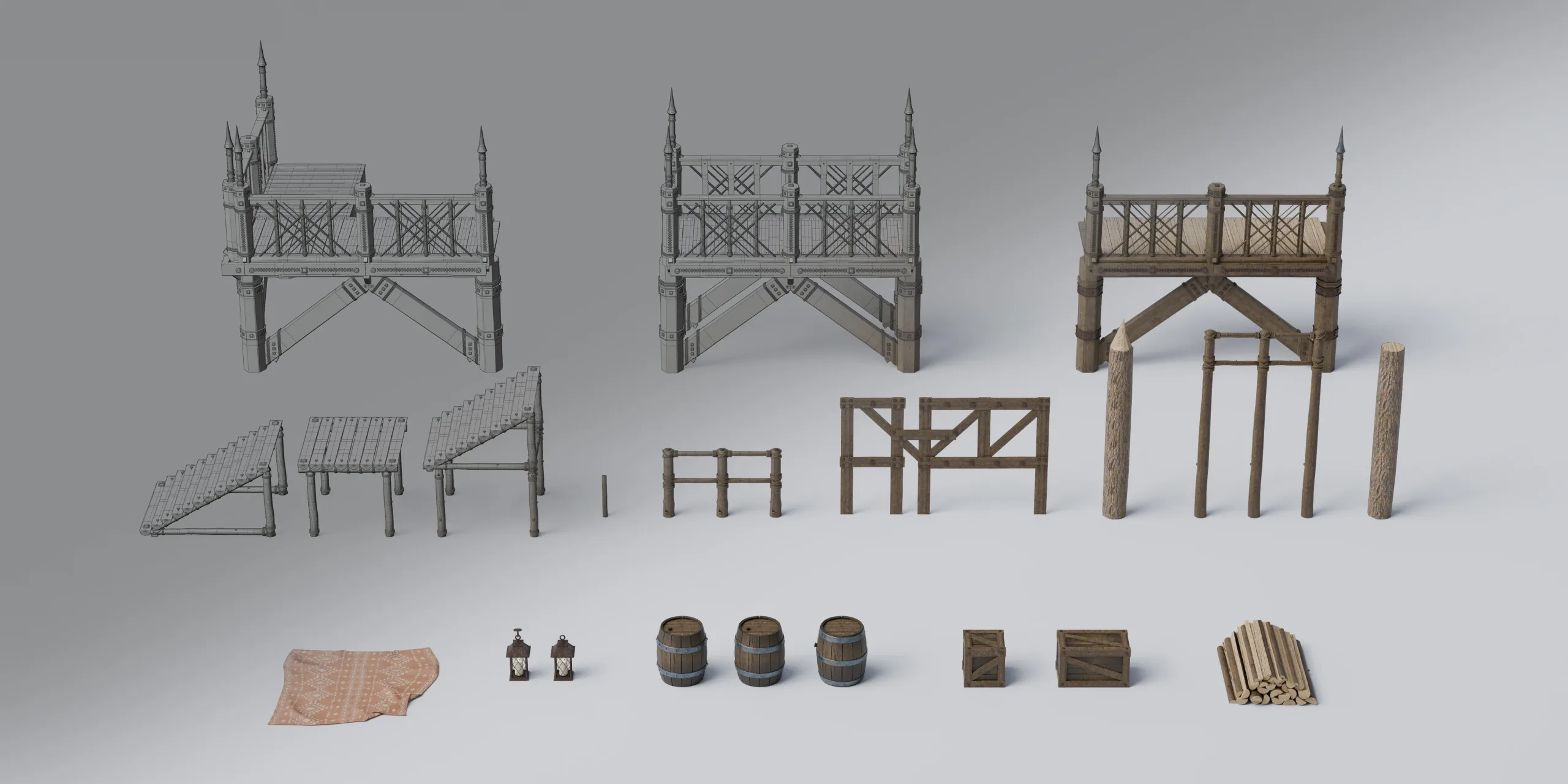 Outpost - Medieval Military Buildings - FlippedNormals