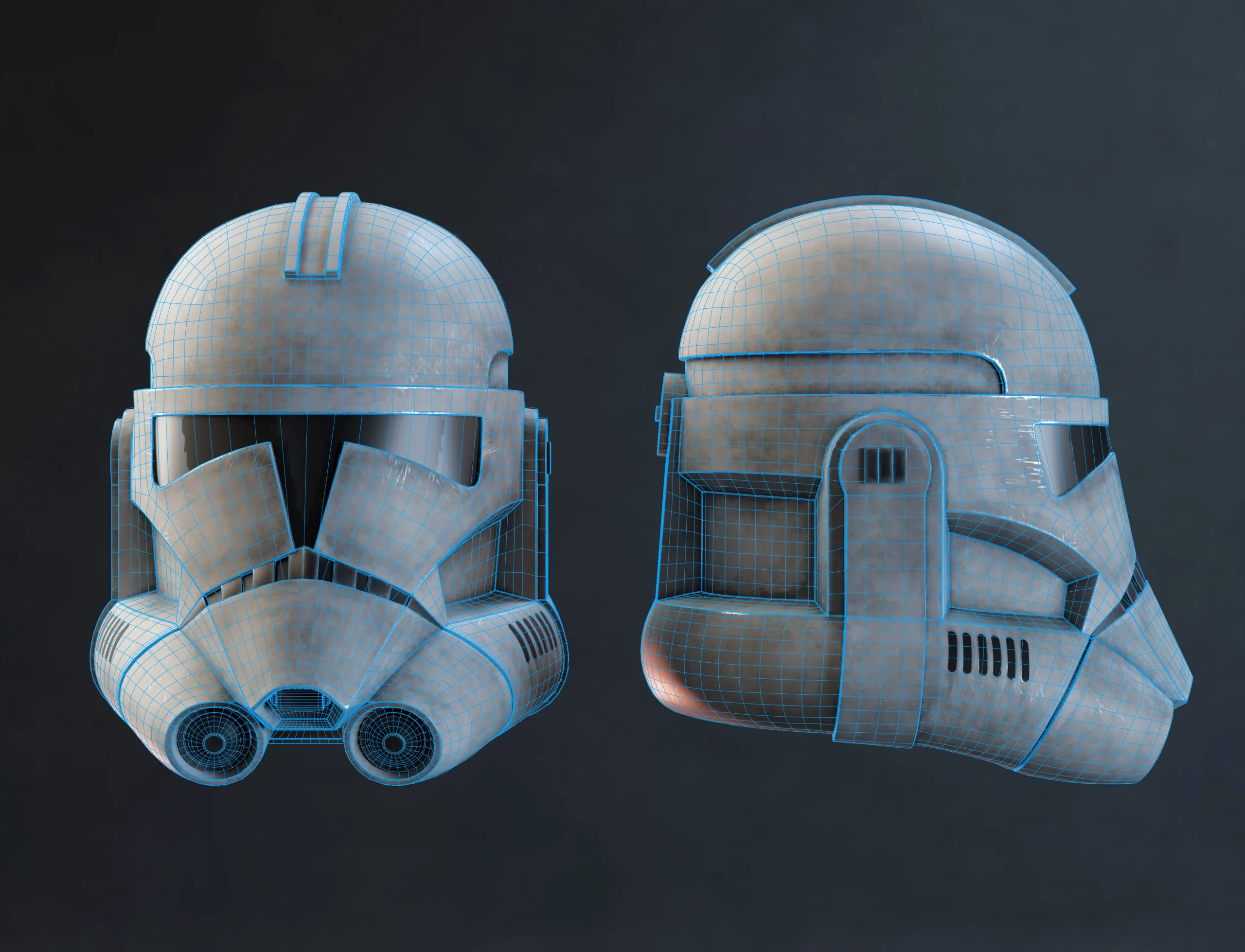 Phase II Clone Helmet (Clone Wars) - FlippedNormals