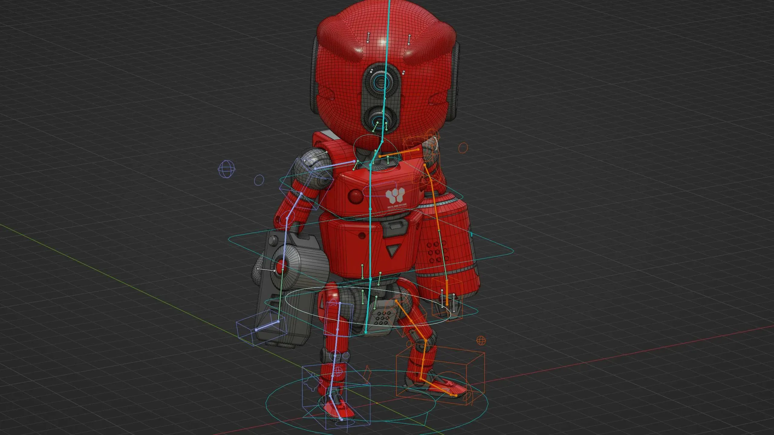 INDUSTRIAL BOT V-2 Auto-Rig Pro - FlippedNormals