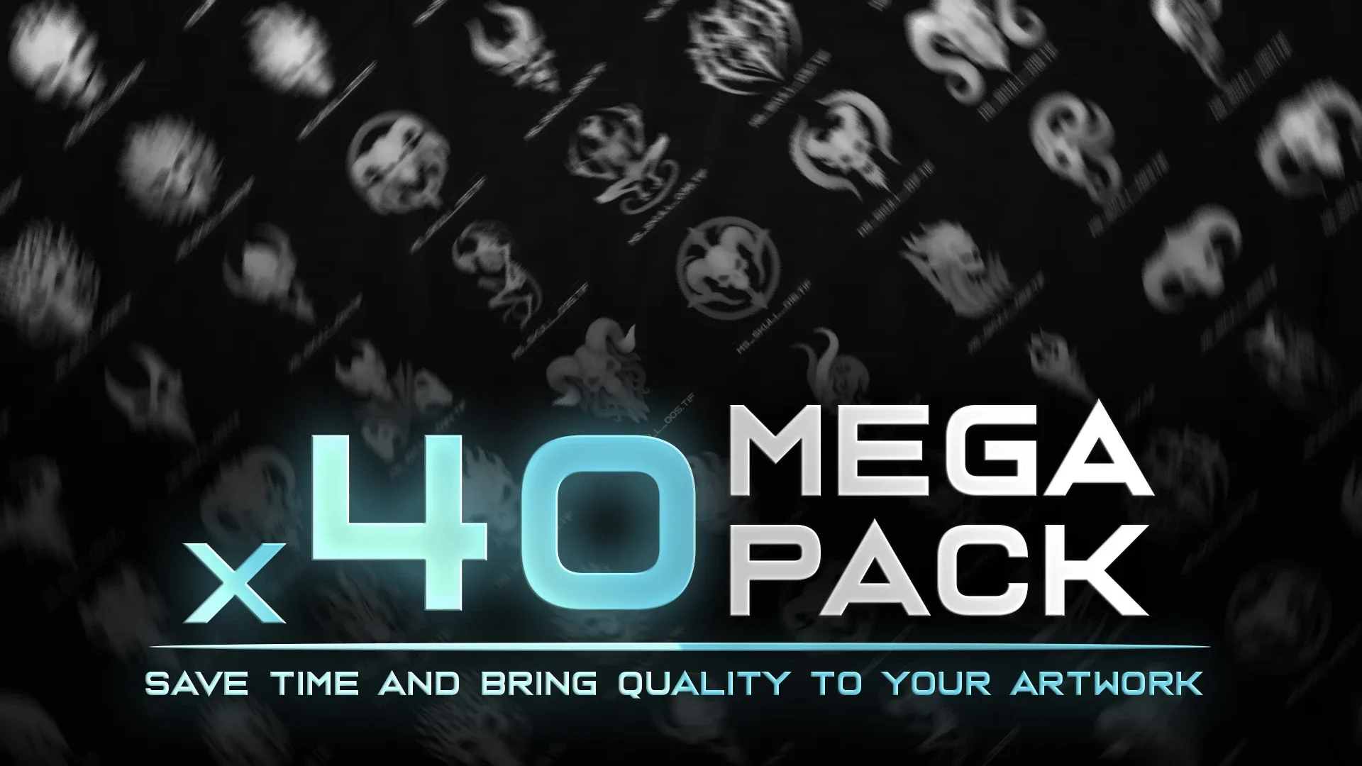 40 Skull Alpha - HQ 4K 16Bit Alphas - FlippedNormals