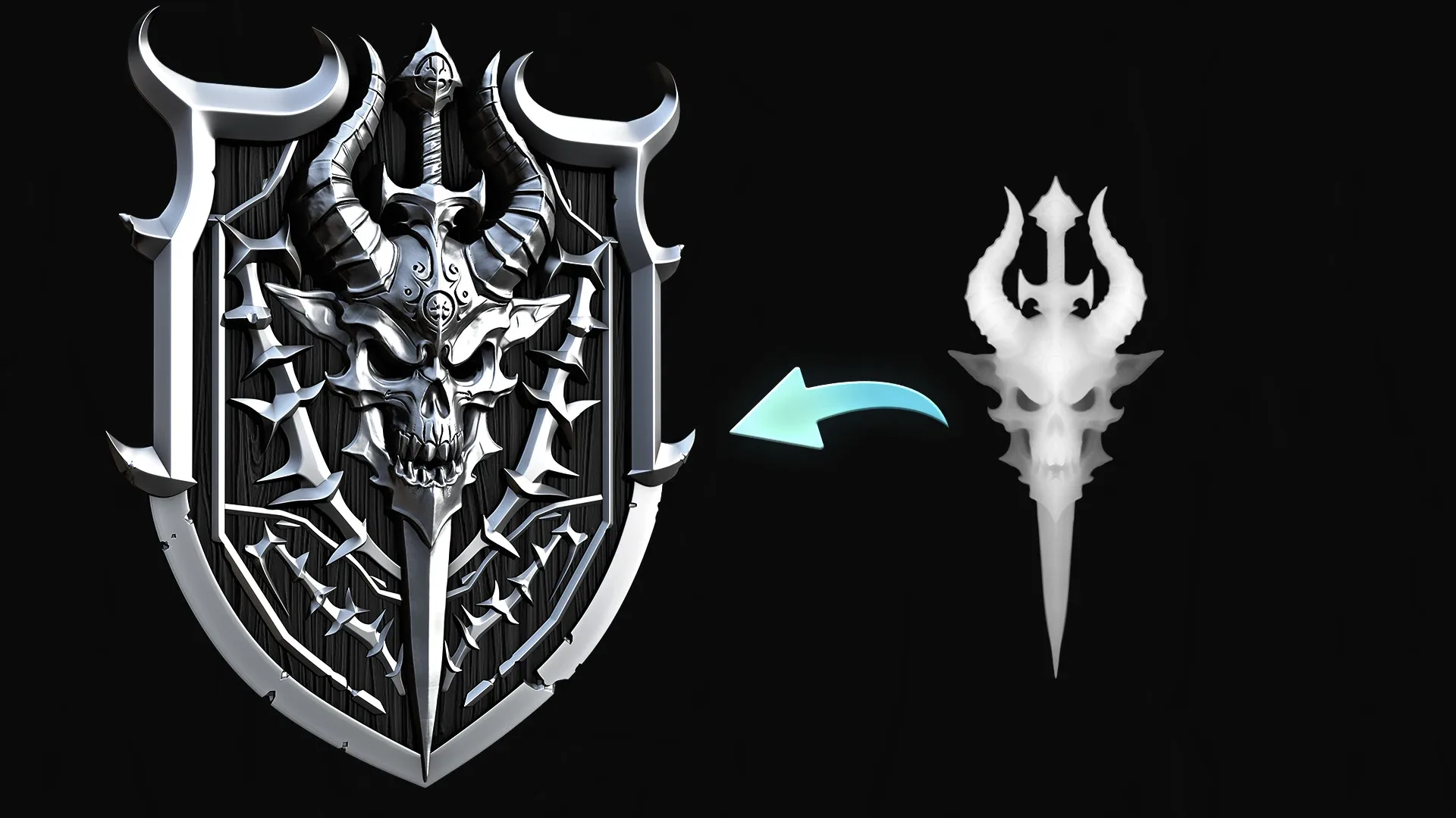 40 Skull Alpha - HQ 4K 16Bit Alphas - FlippedNormals