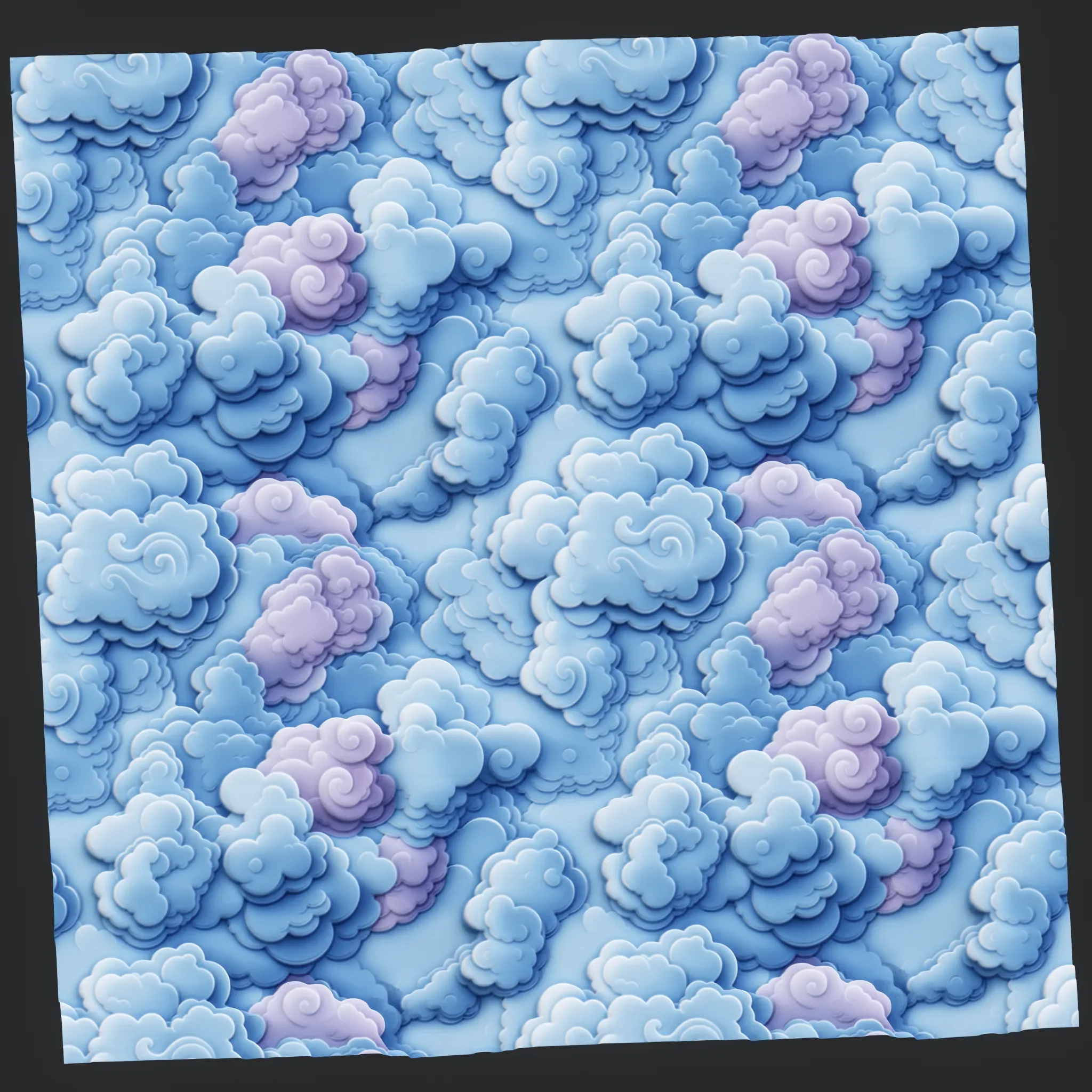 Stylized Clouds Seamless Texture - FlippedNormals