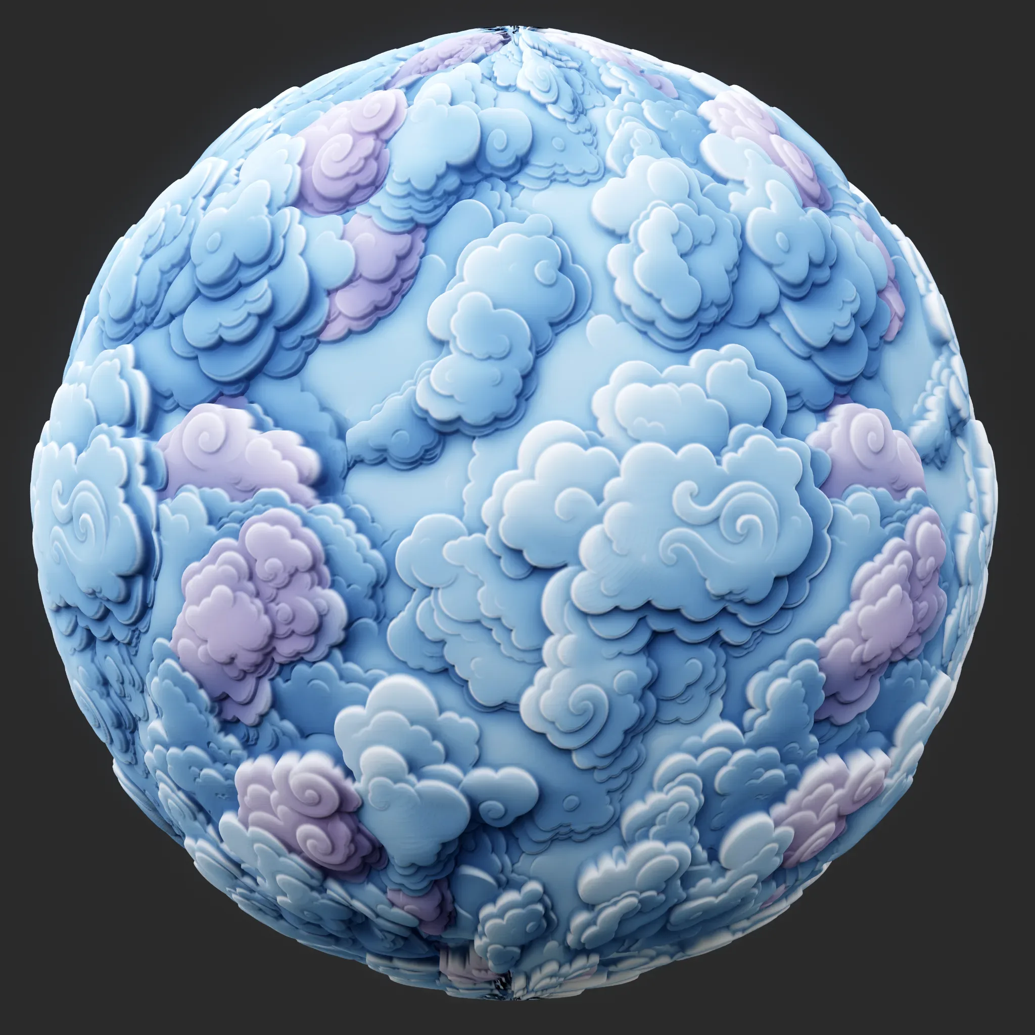 Stylized Clouds Seamless Texture - FlippedNormals