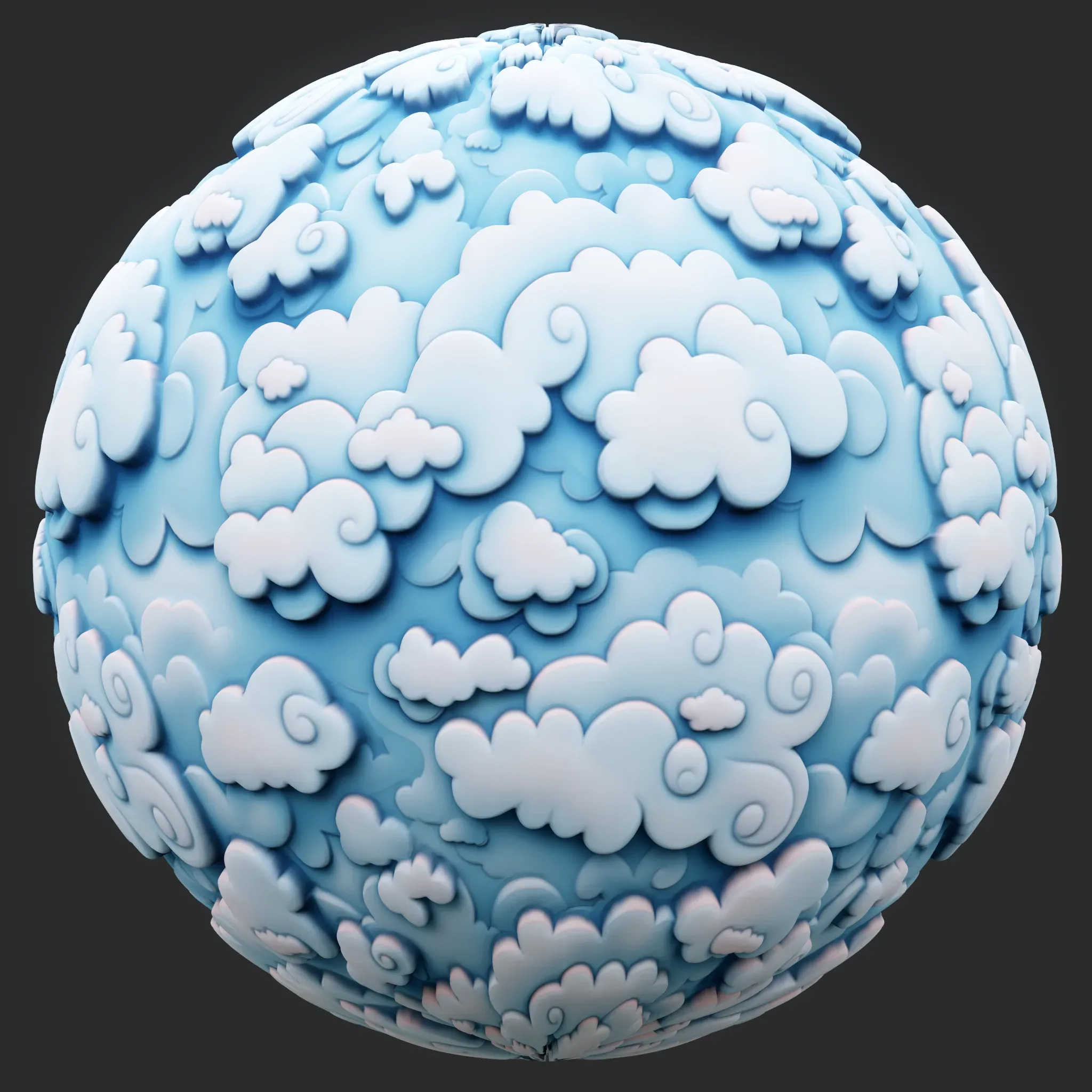 Stylized Clouds Seamless Texture - FlippedNormals