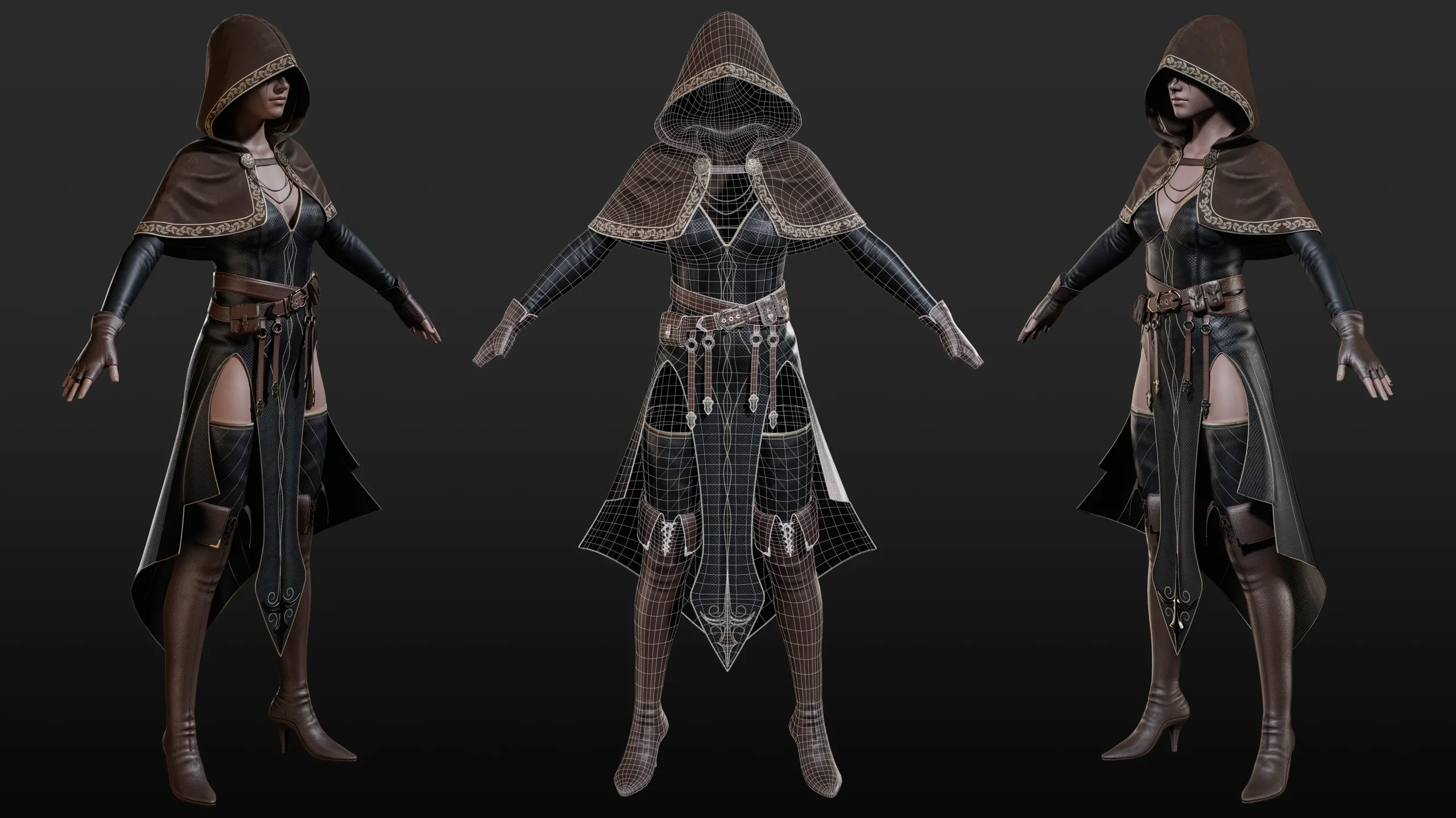 Warrior Outfit 01 - Game Ready - FlippedNormals