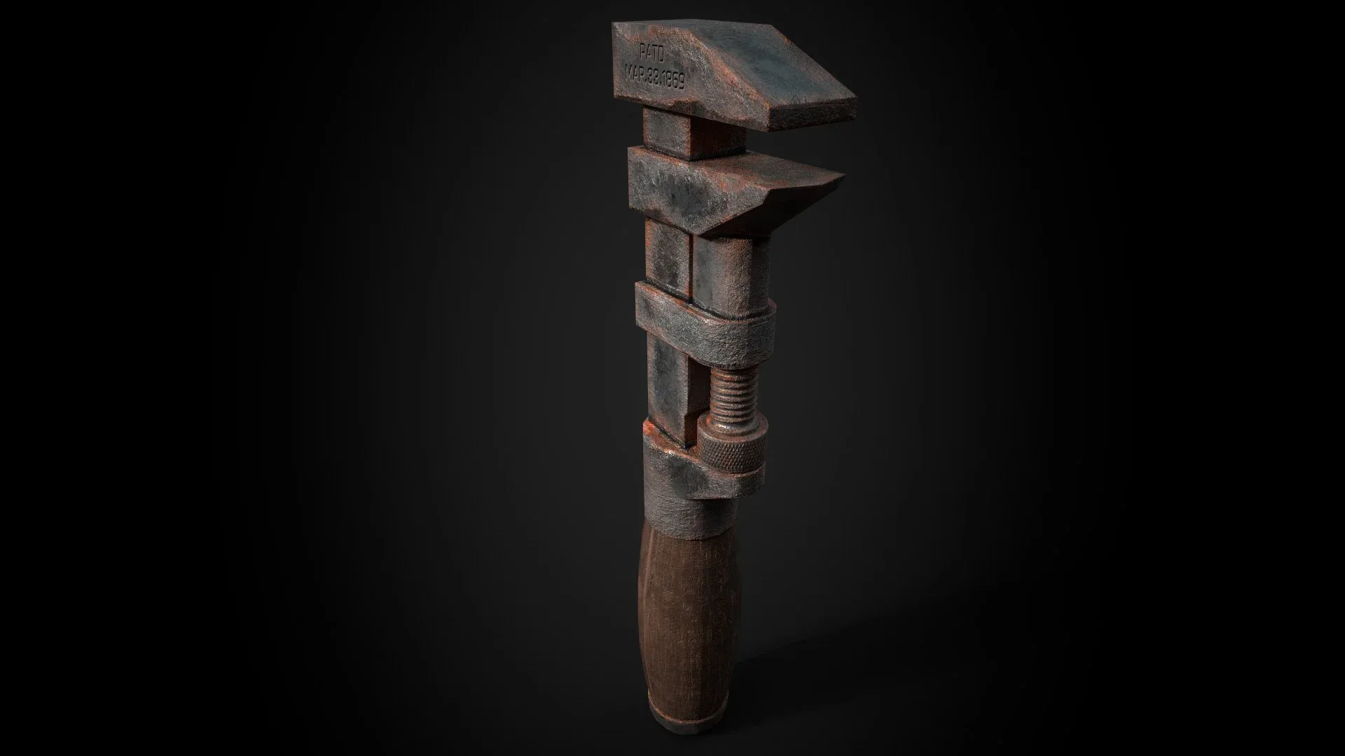 Antique Wrench - Prop Breakdown - FlippedNormals