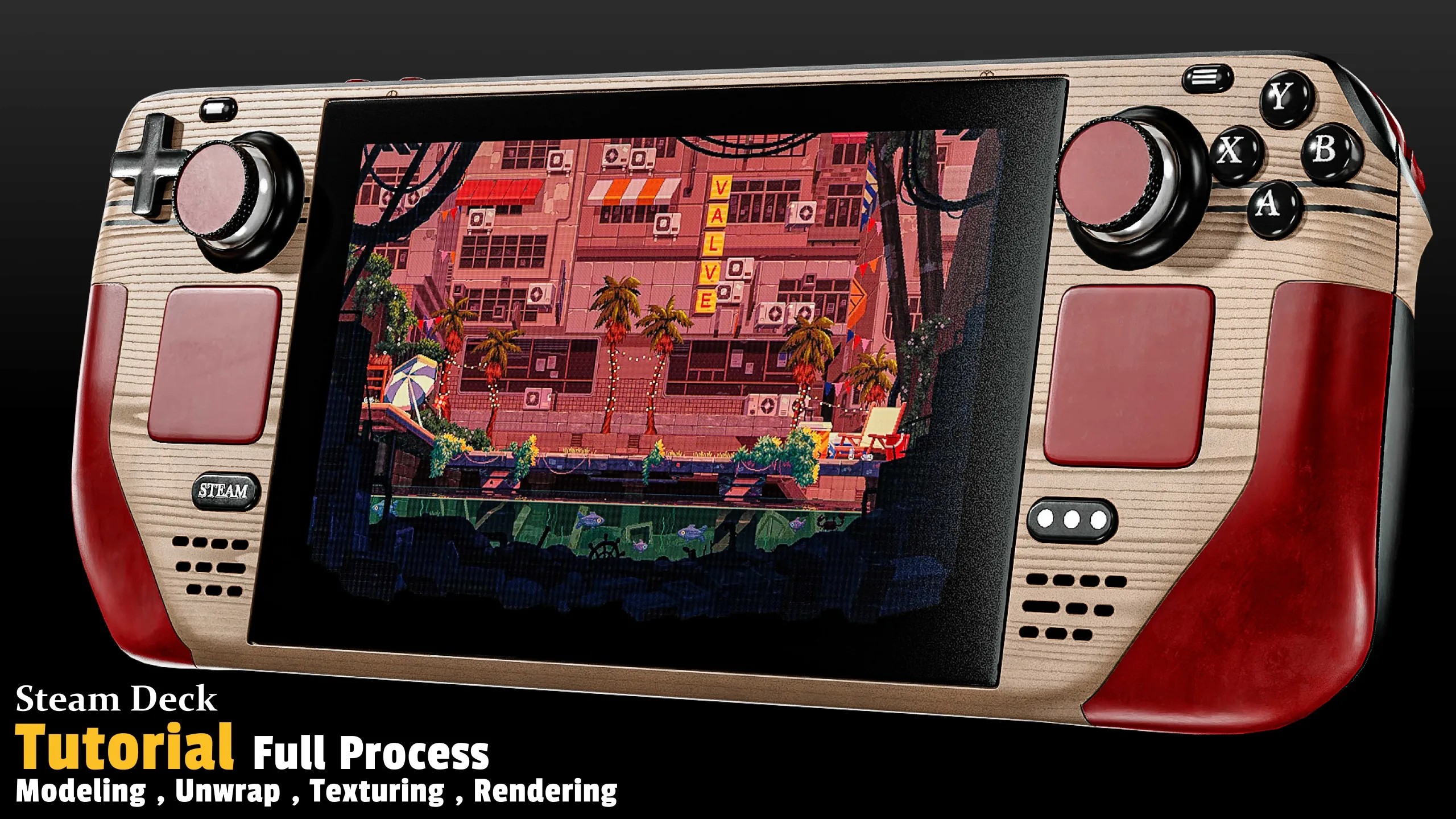 Steam Deck / 3D Model + Full Tutorial - FlippedNormals