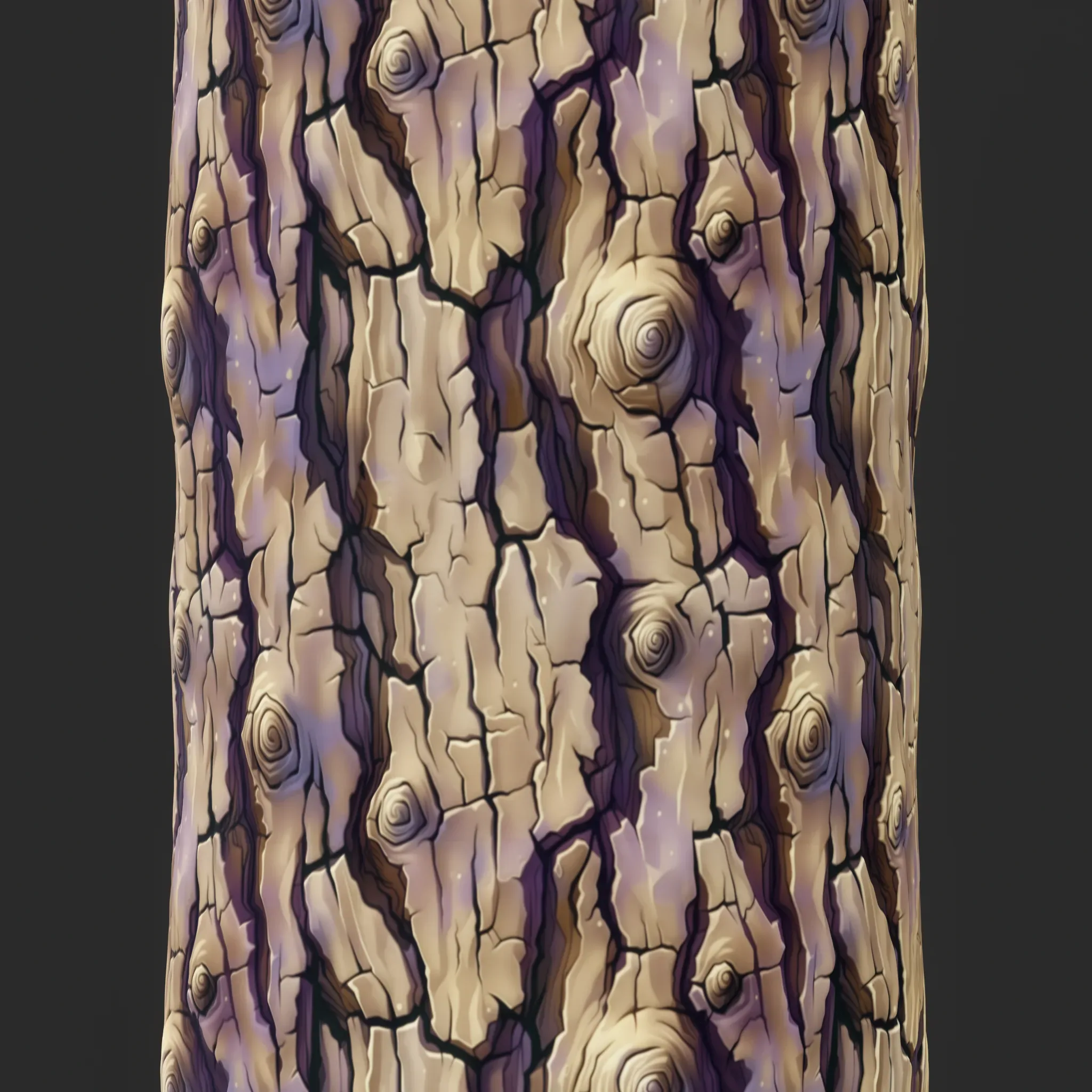 Stylized Bark Seamless Texture - FlippedNormals