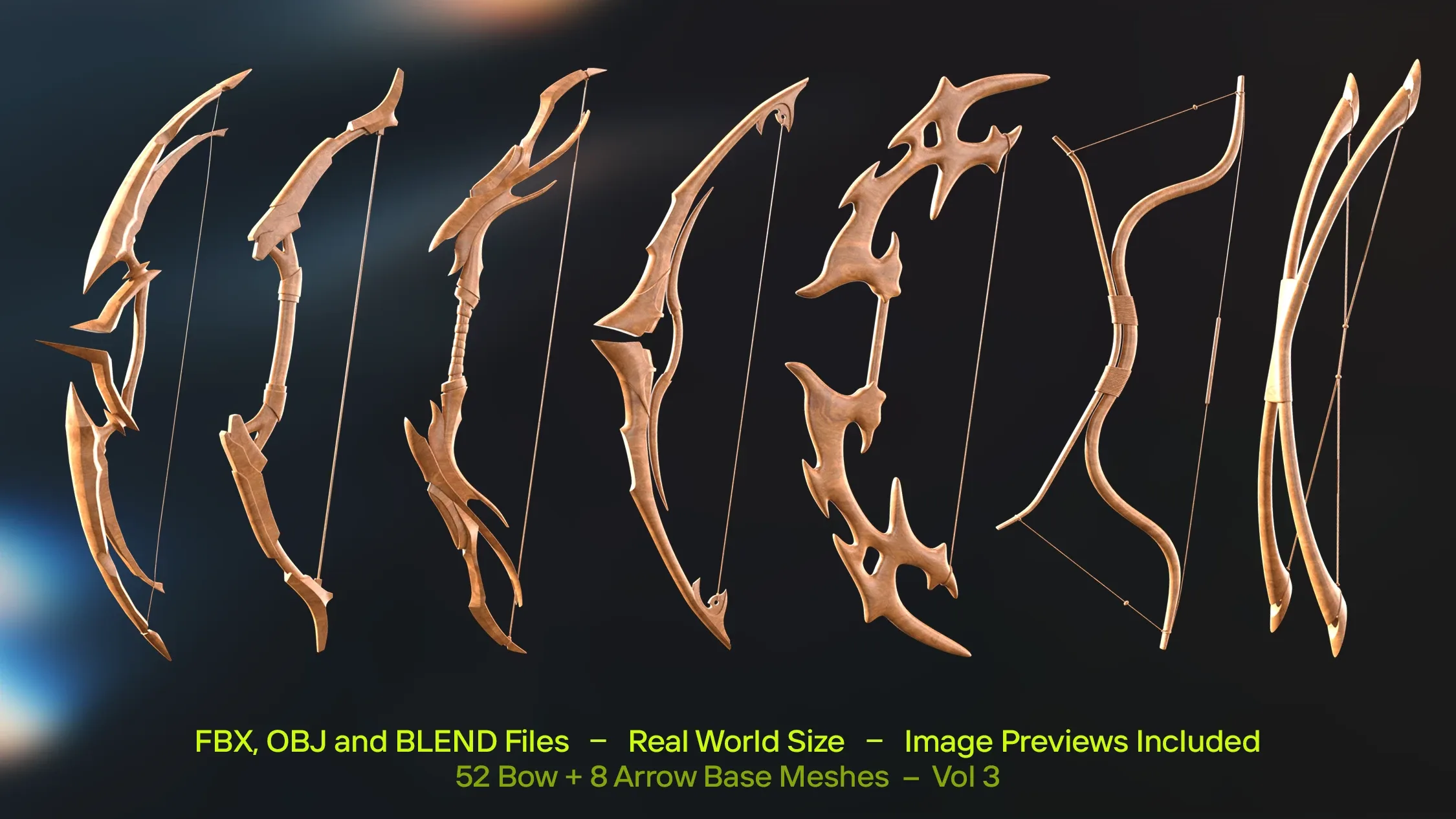 60 Game-Ready Bow & Arrow Base - FlippedNormals