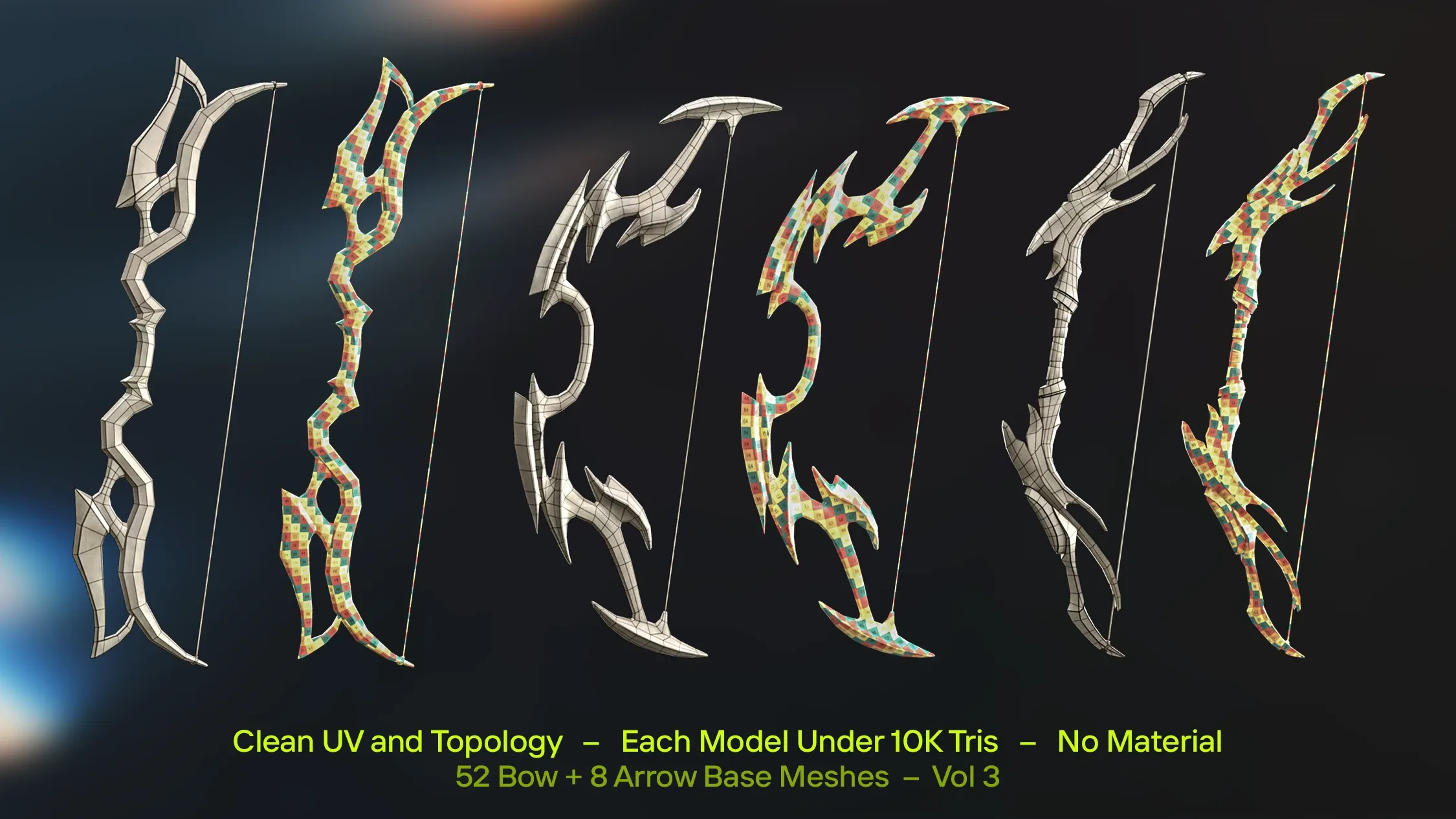 60 Game-Ready Bow & Arrow Base - FlippedNormals