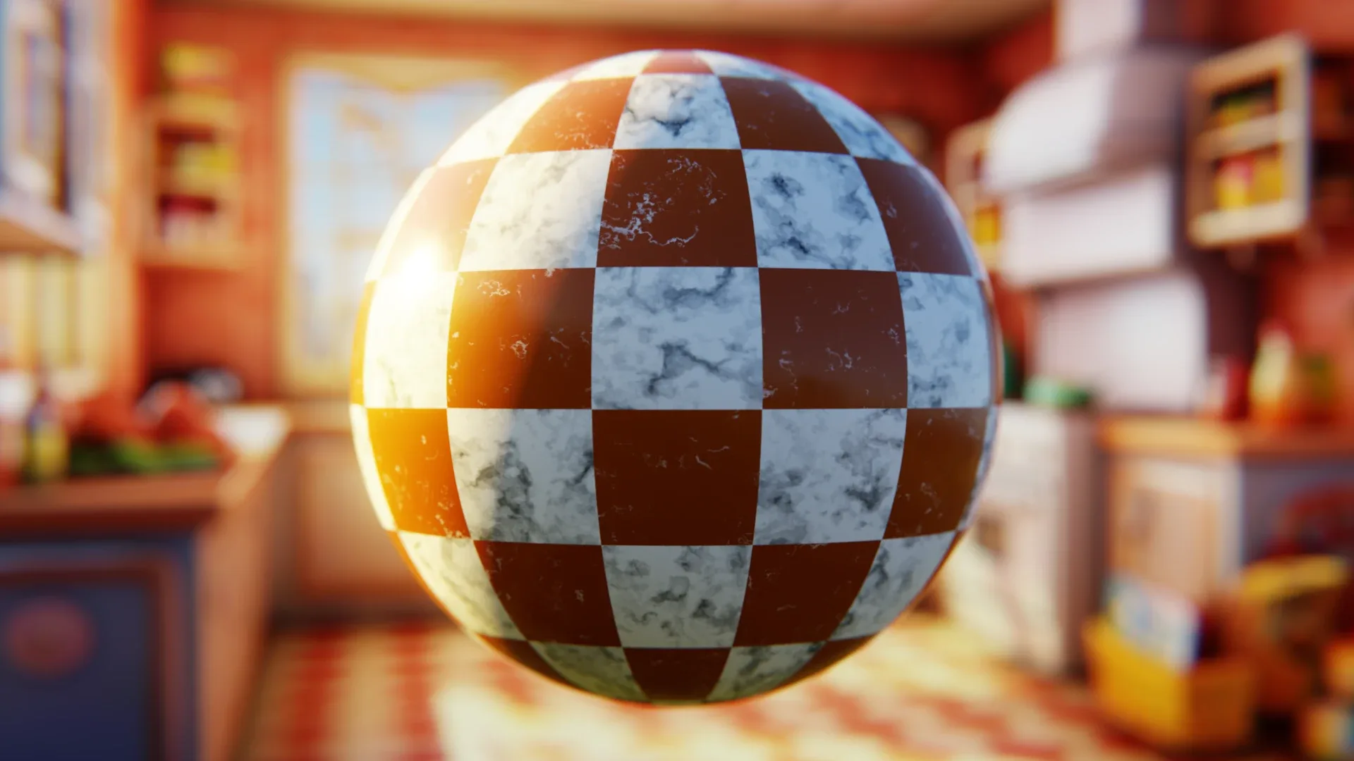 Procedural Checkered Marble Floor - FlippedNormals