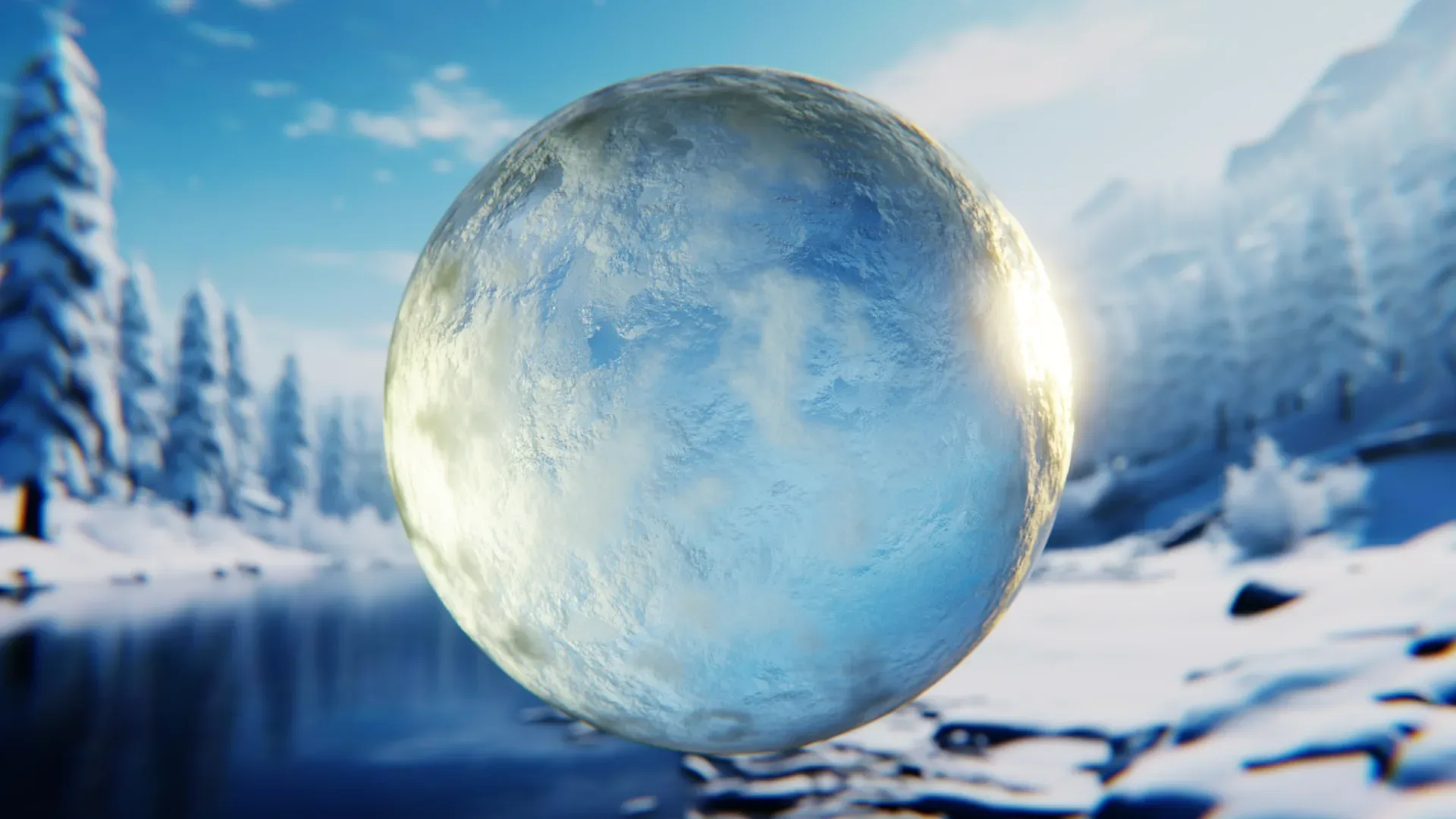 Procedural Ice Material - FlippedNormals