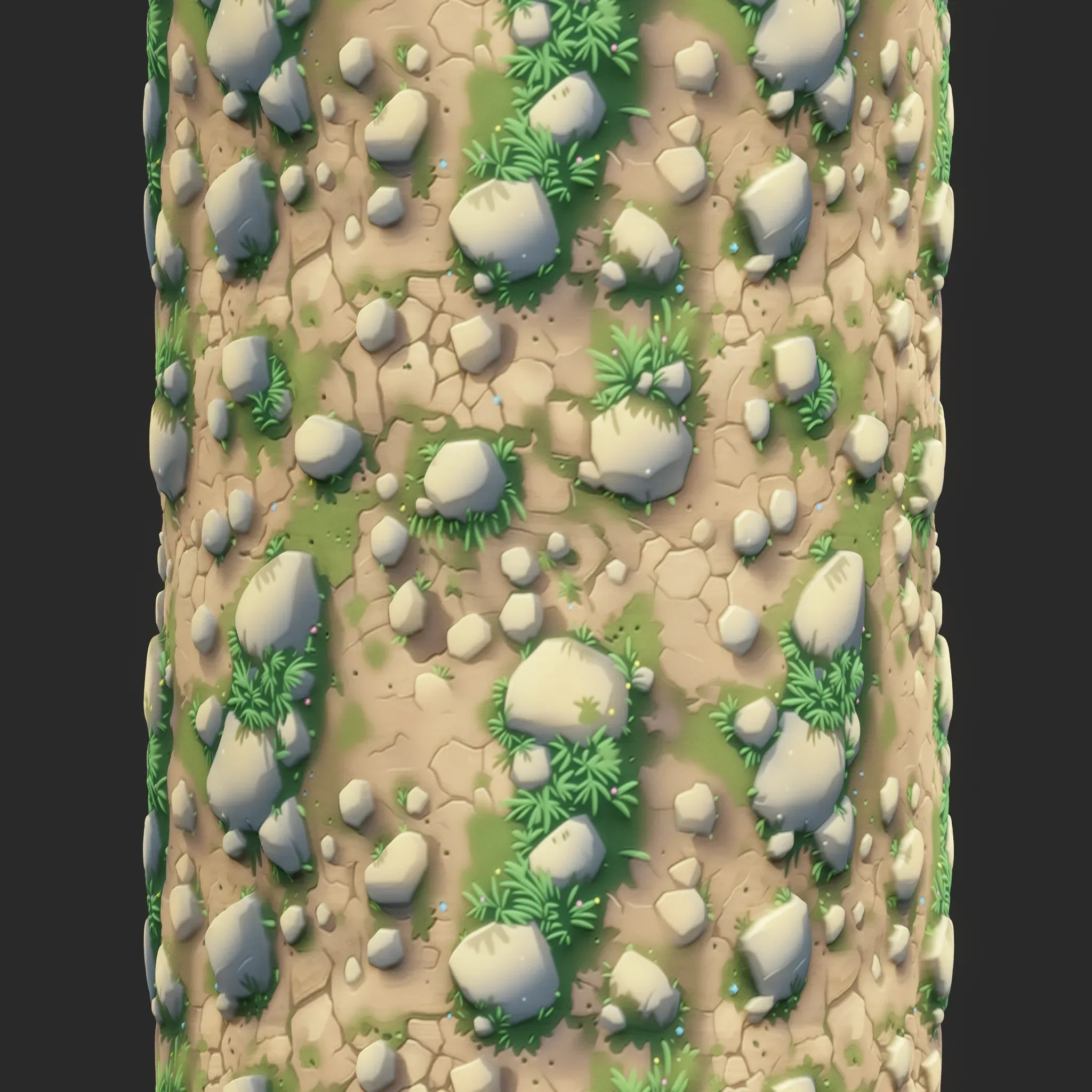 Stylized Ground Seamless Texture - FlippedNormals