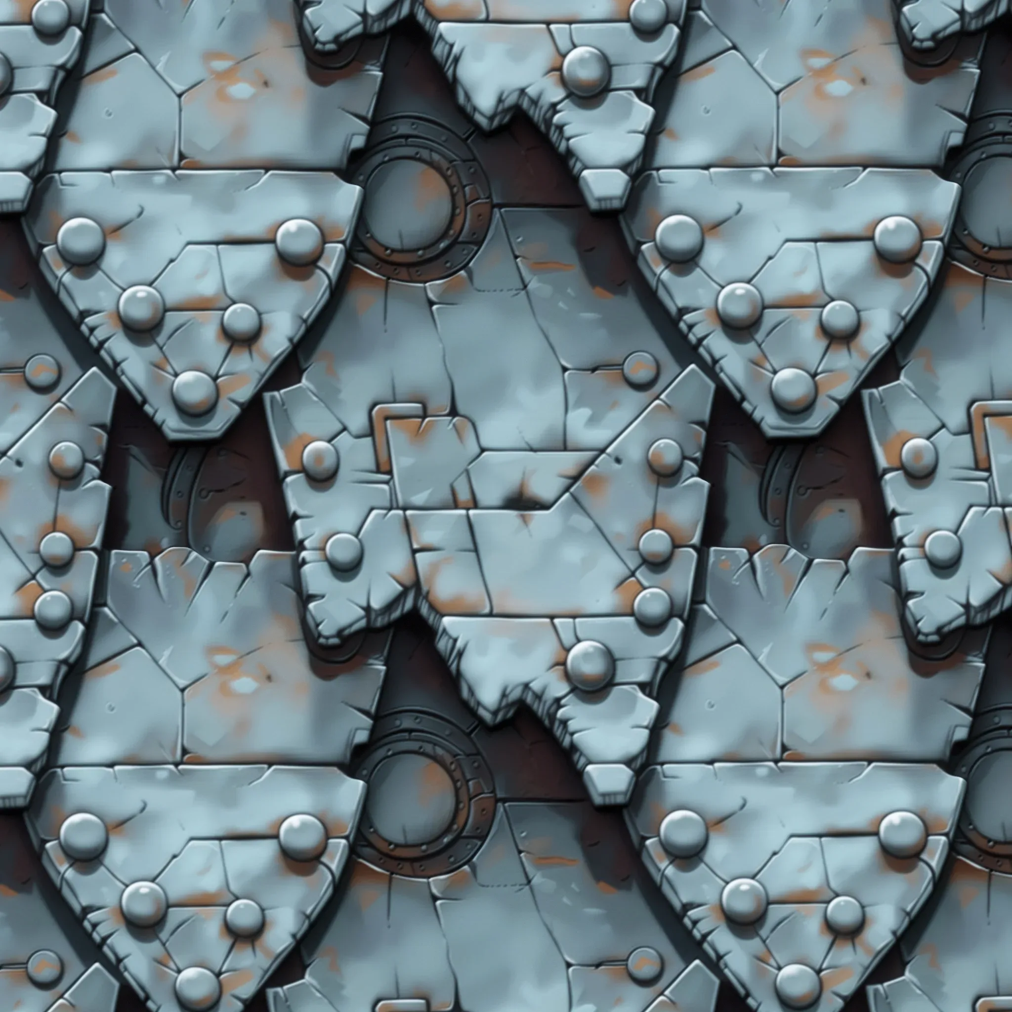 Stylized Metal Seamless Texture - FlippedNormals