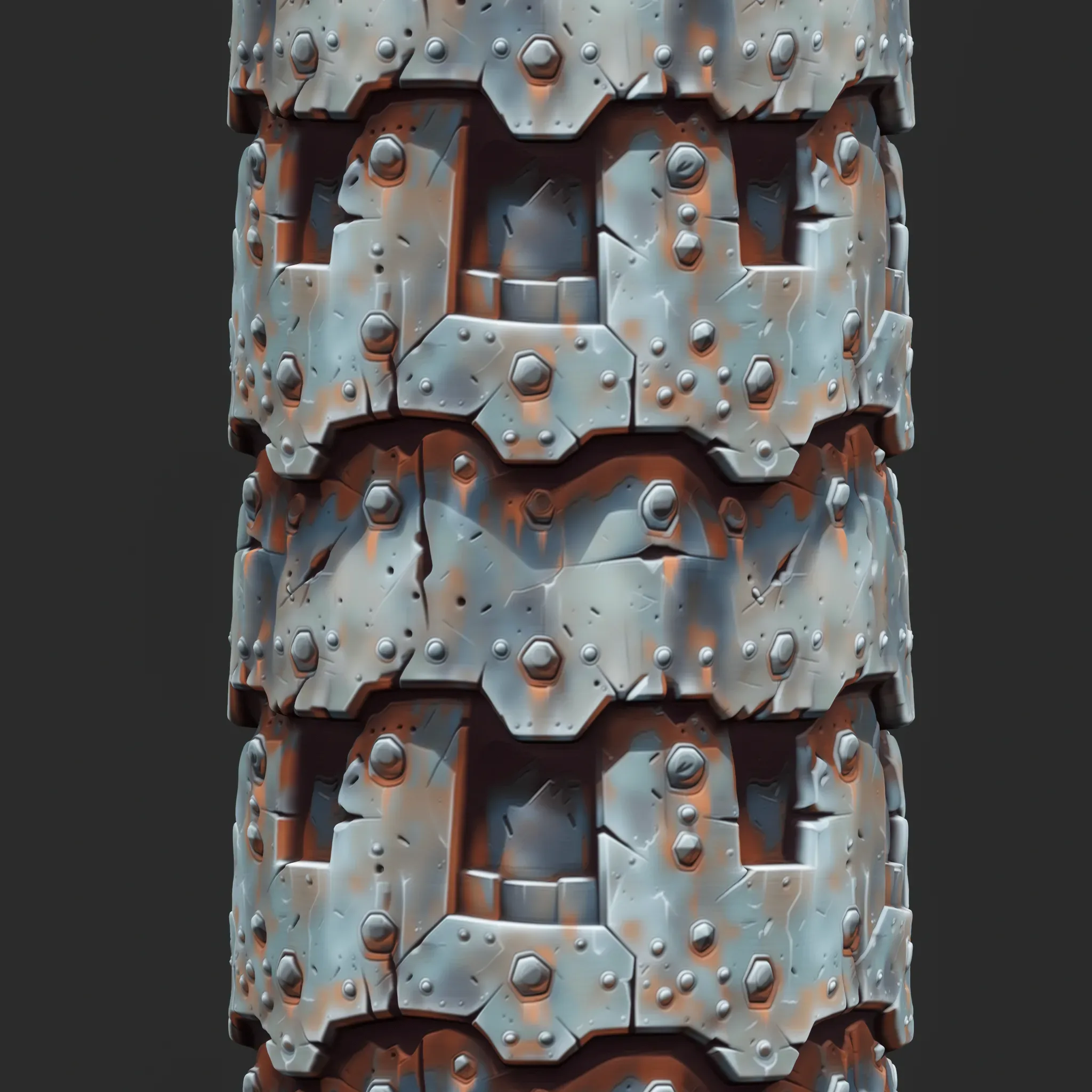 Stylized Metal Seamless Texture - FlippedNormals