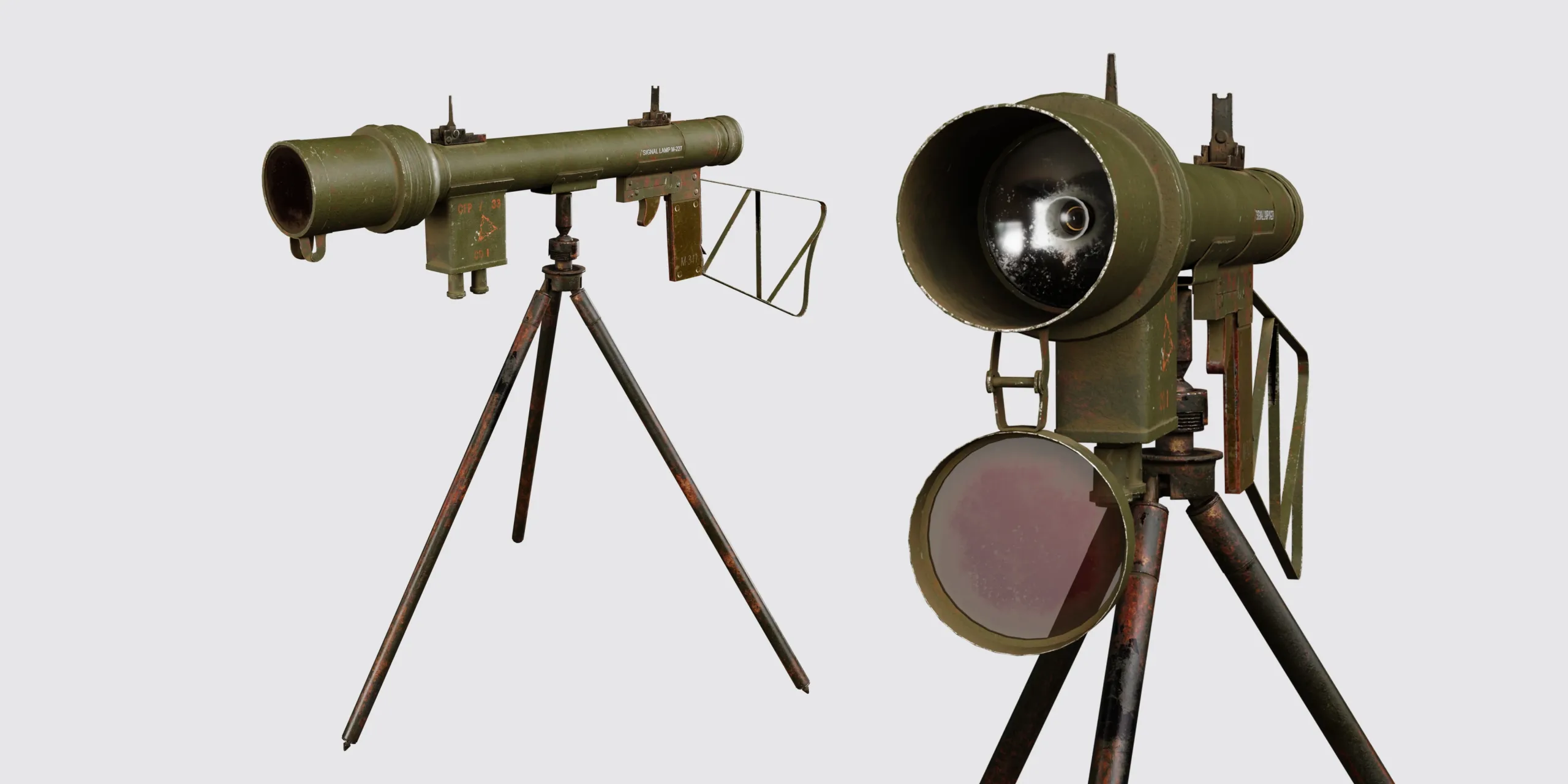 US WWII Army Airborne Signal Lamp - FlippedNormals