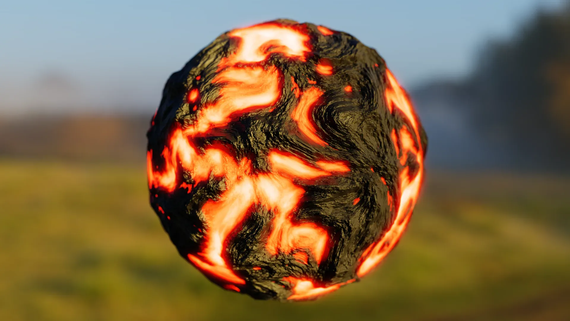 Procedural Lava Material - FlippedNormals