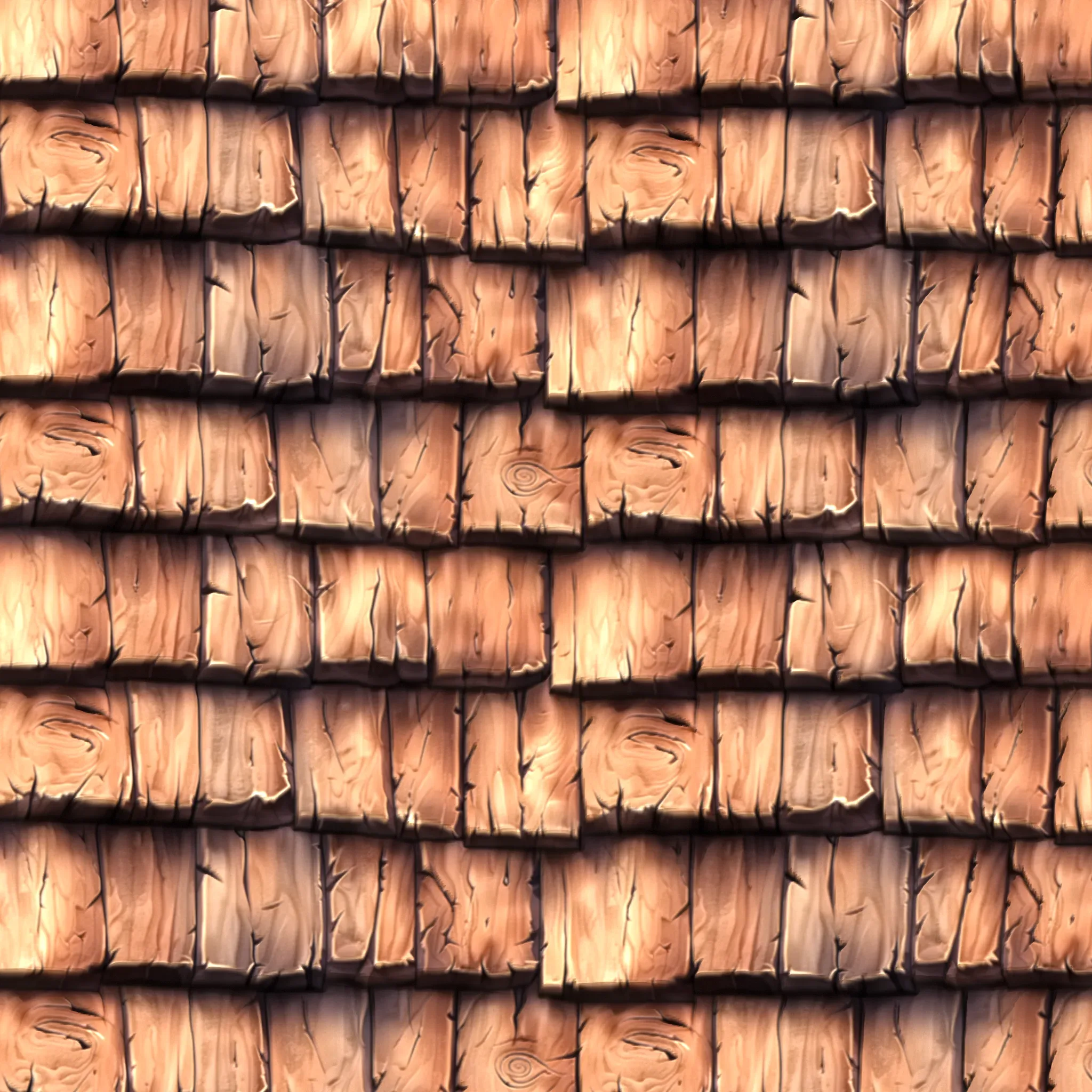 Stylized Roof Seamless Texture - FlippedNormals