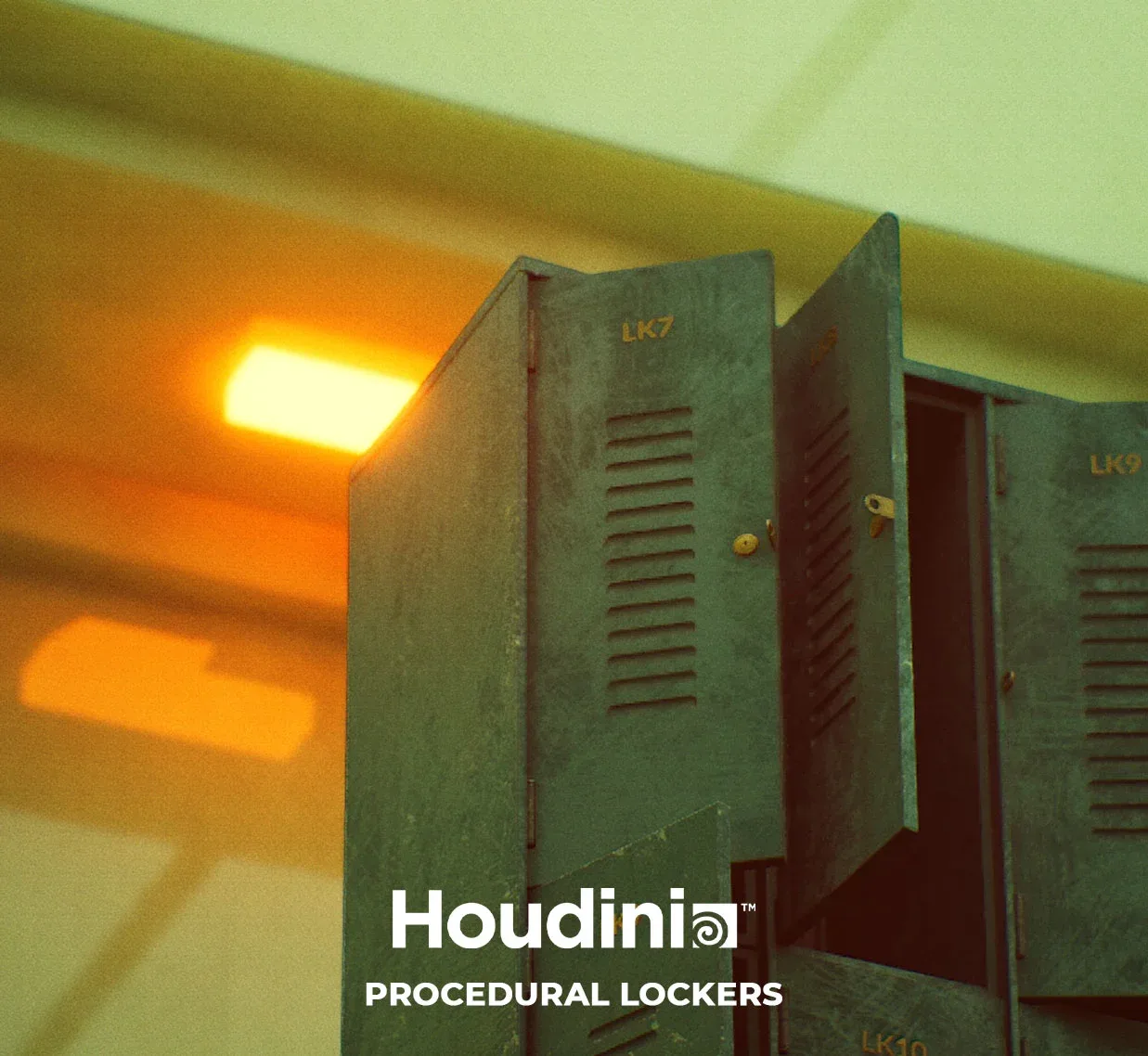 Houdini Tutorial Procedural Lockers - FlippedNormals Houdini Tutorial Procedural Lockers - FlippedNormals