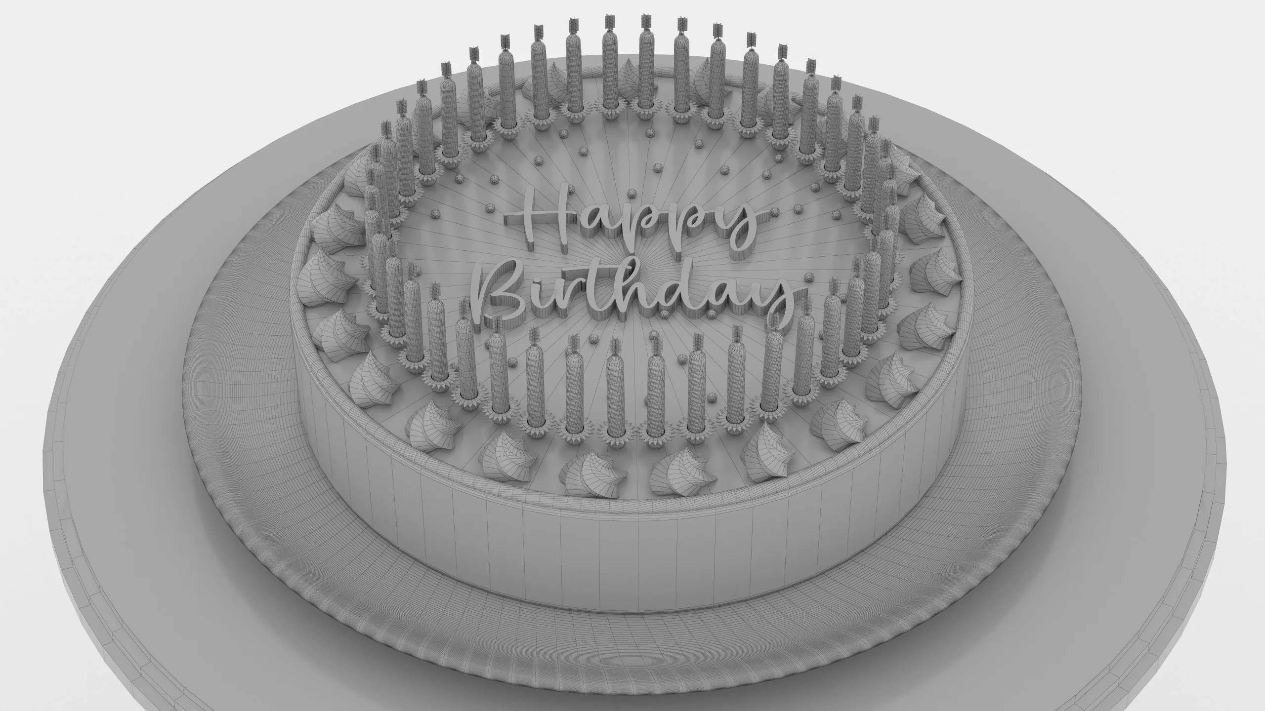 Birthday Cake 8K - FlippedNormals