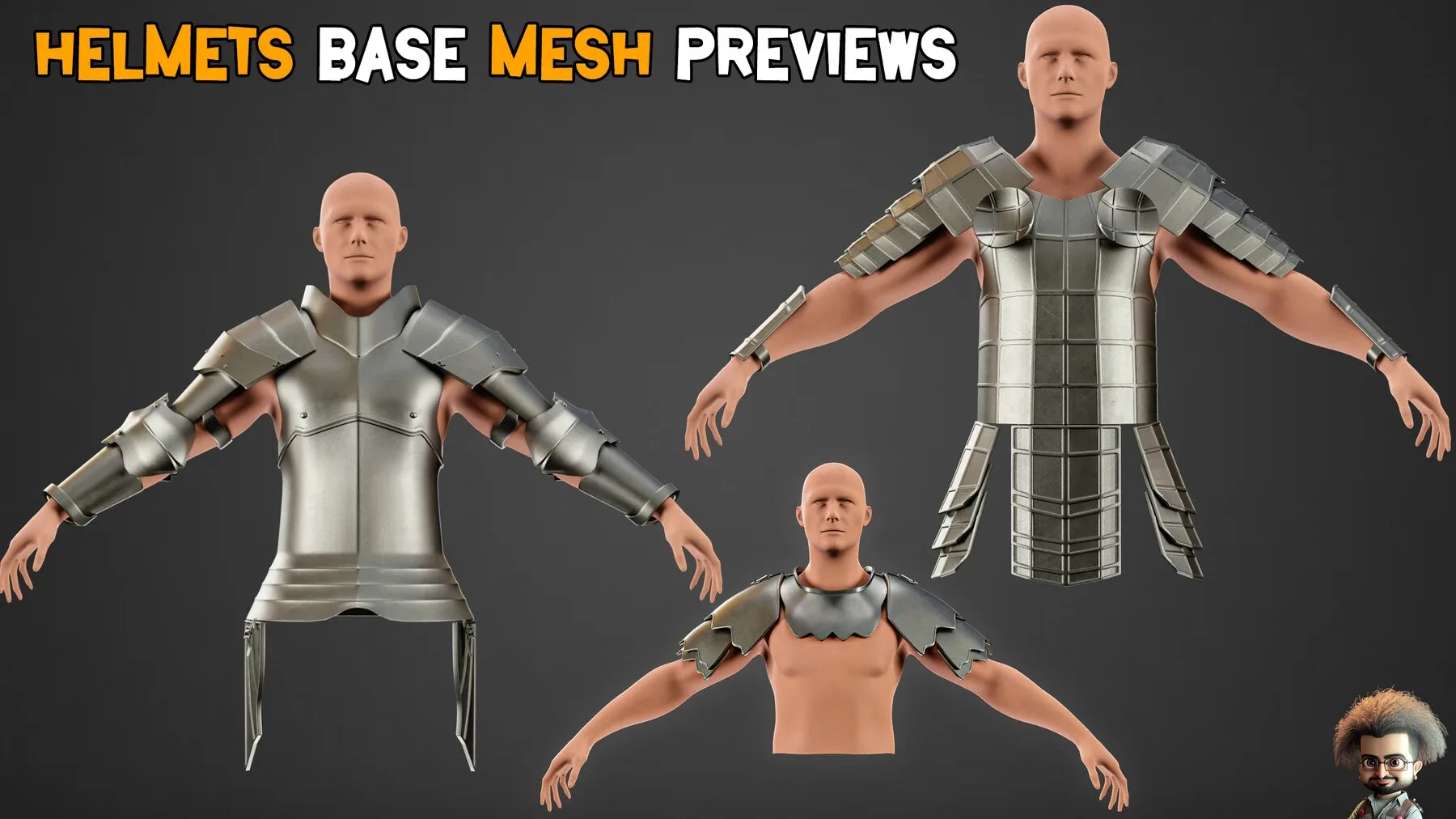 30 Warrior Armor Base Mesh - Vol - FlippedNormals