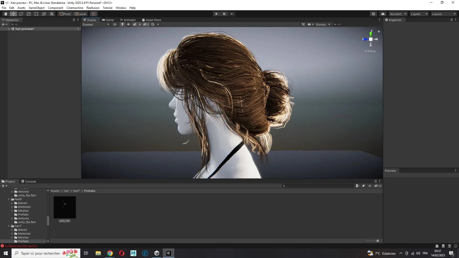 Female hair poly cards realistic - FlippedNormals