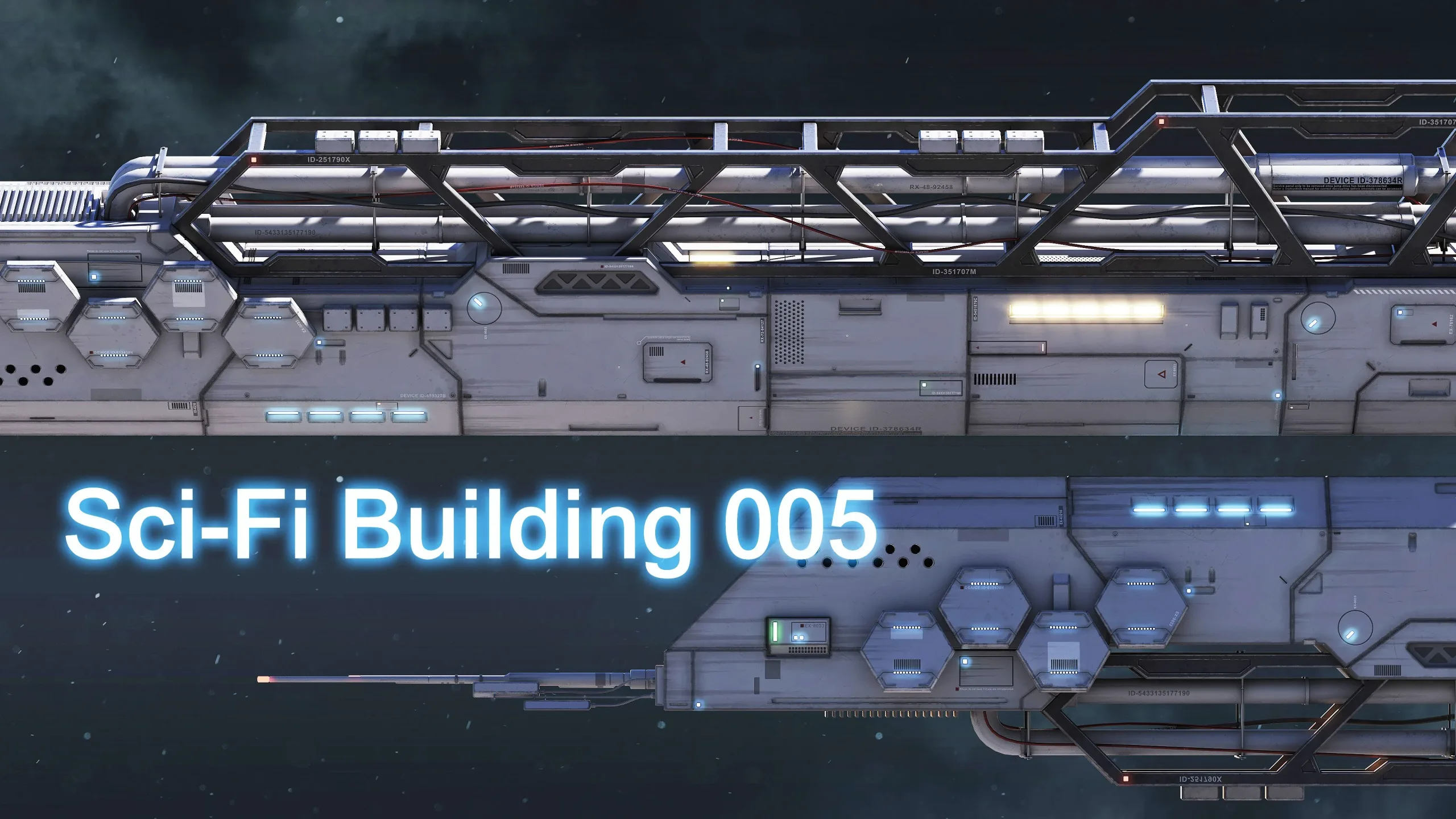 Sci-Fi Building 005 Industry-PBR - FlippedNormals