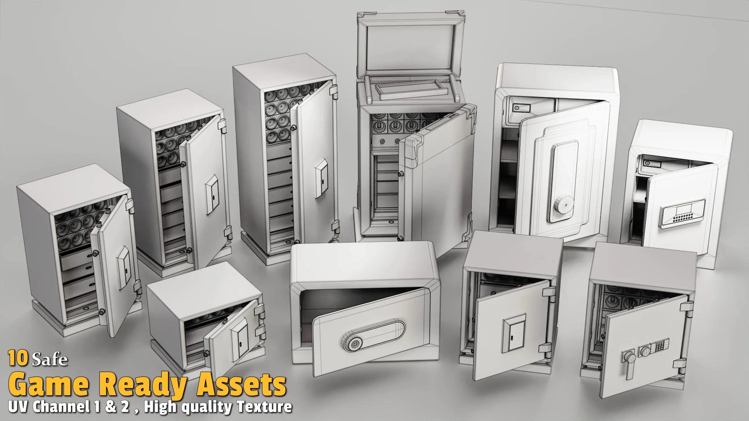 10 Safe -Game Asset - FlippedNormals