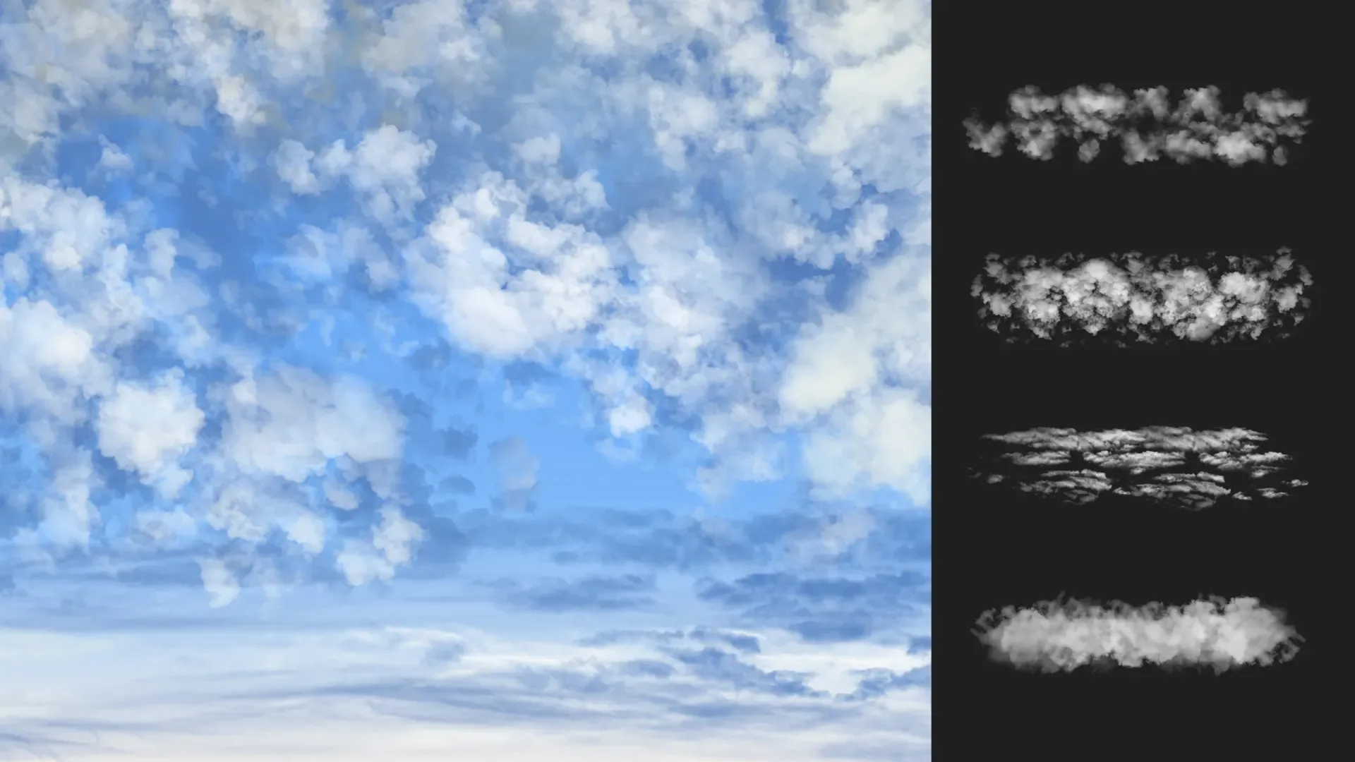Photoshop Cloud Brushes V3 - FlippedNormals