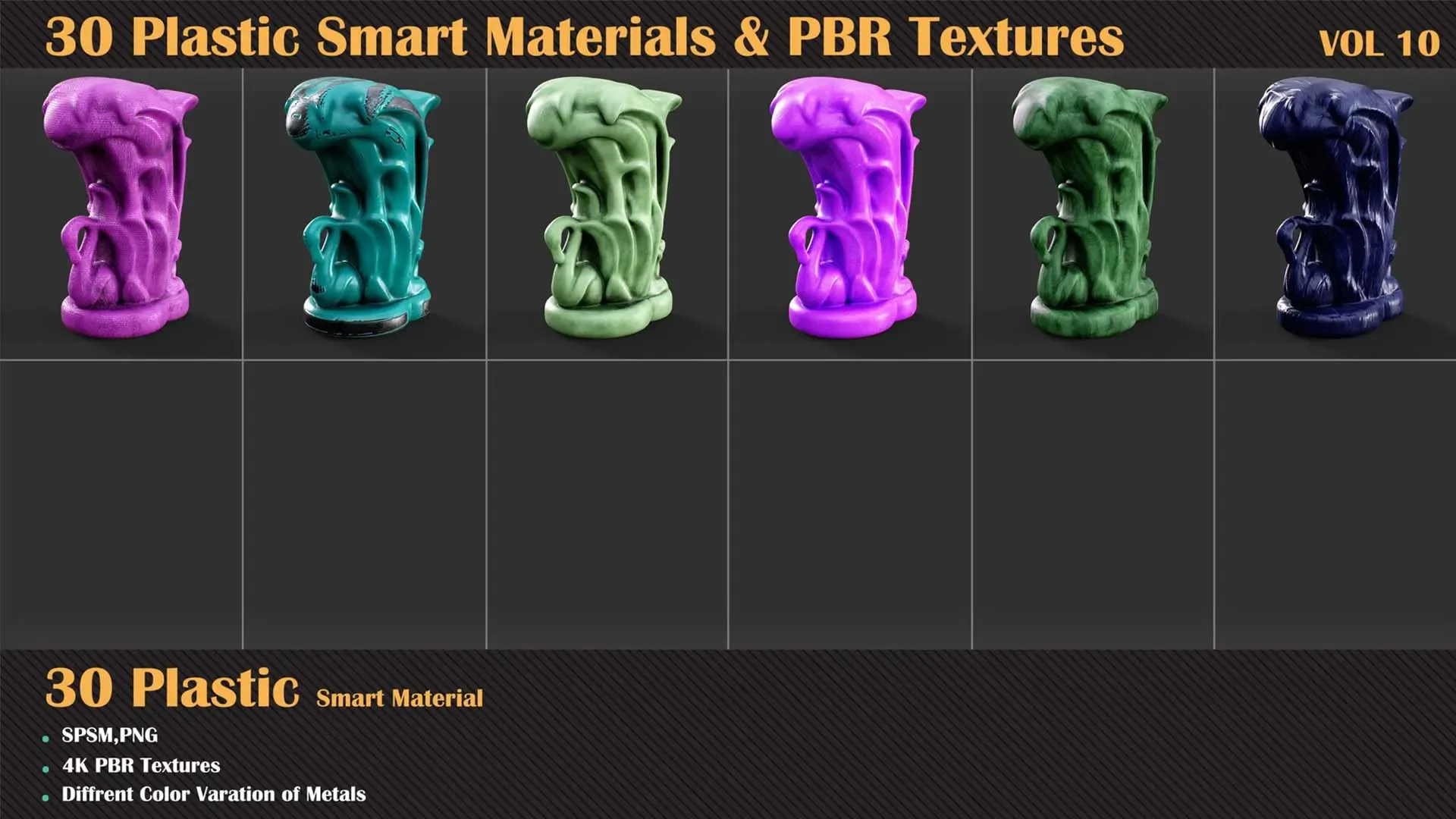 30 Plastic Smart Materials & PBR - FlippedNormals