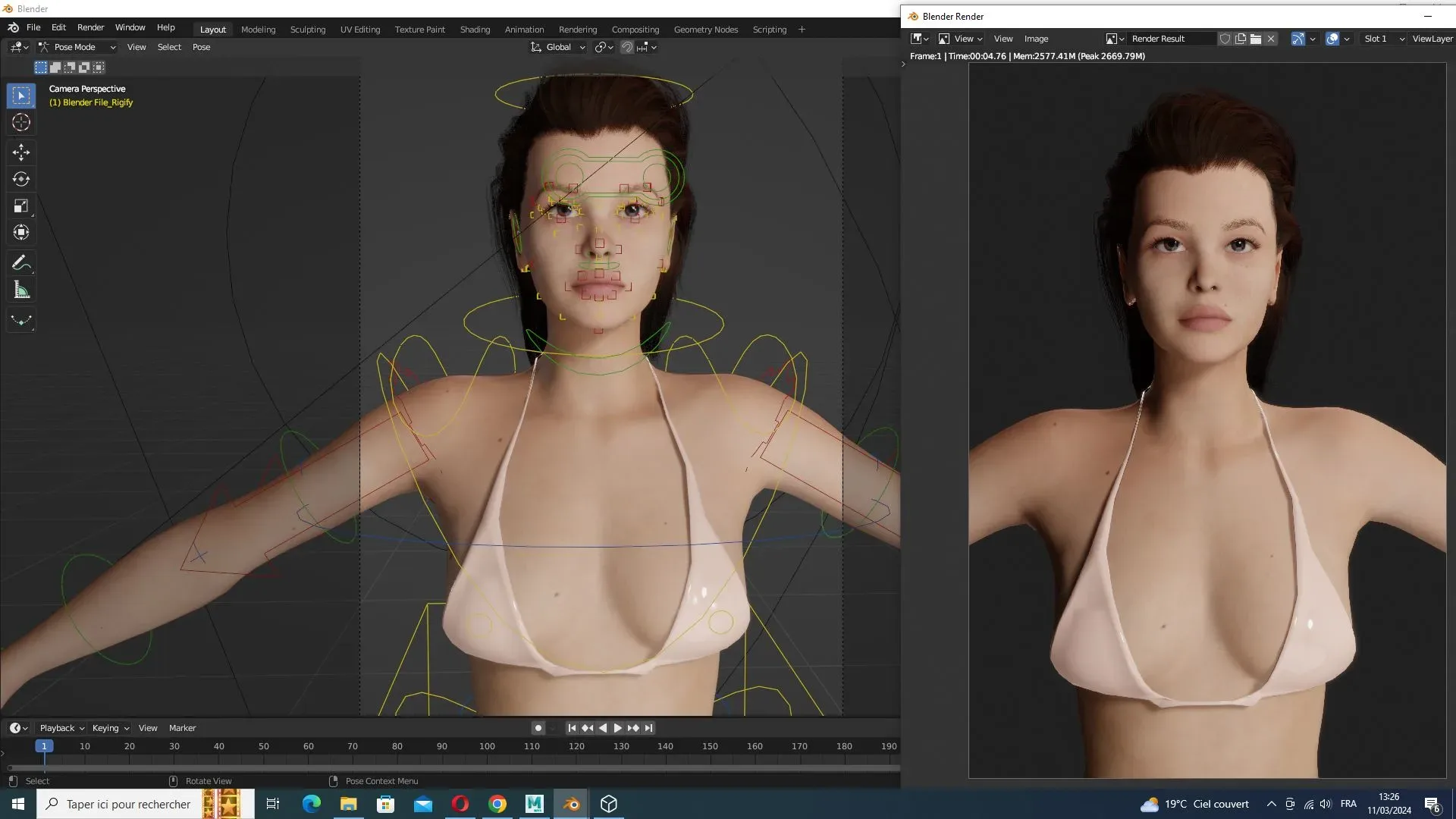 Jumana - Realistic woman Clean - FlippedNormals