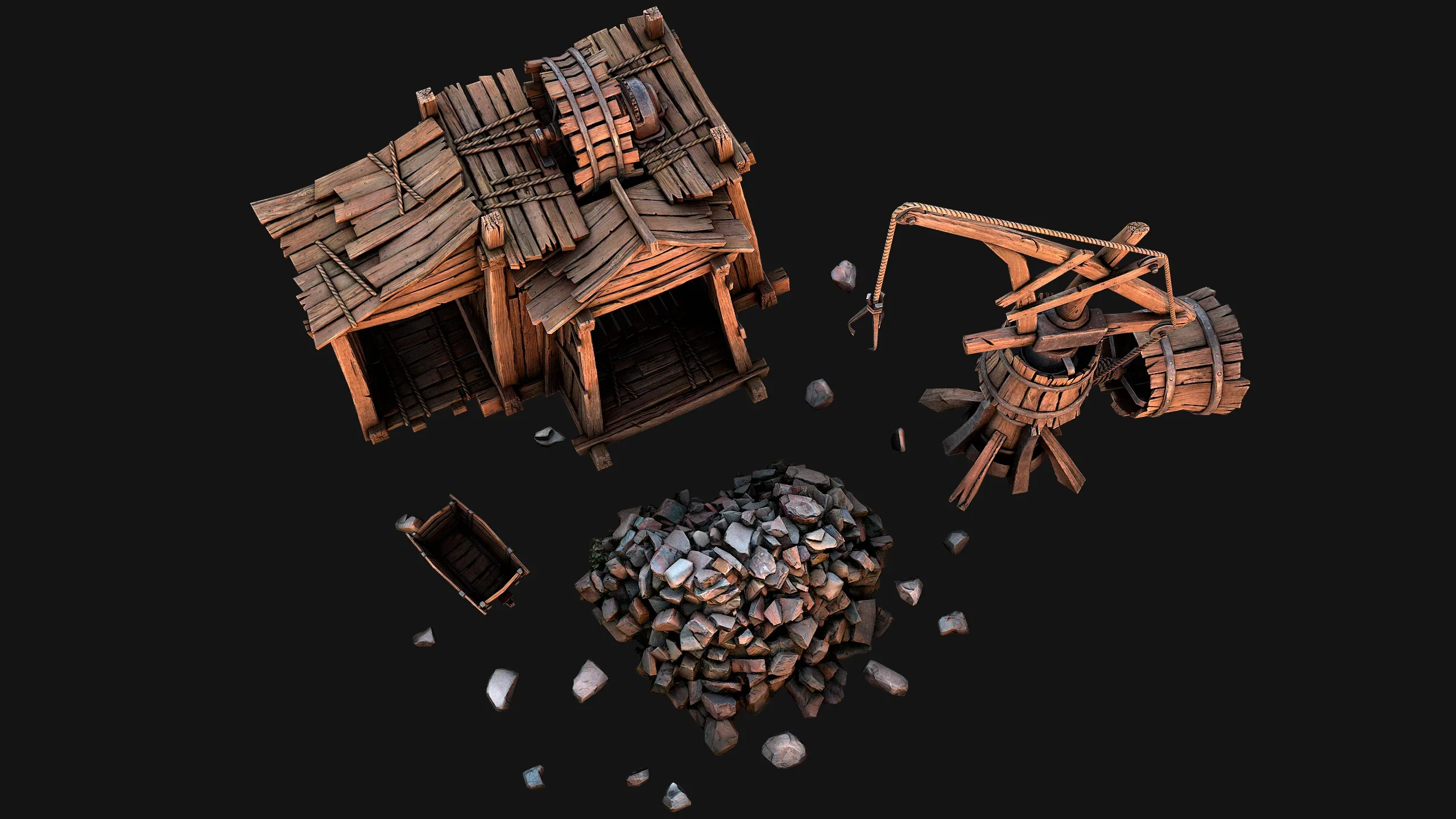 Medieval Mine Quarry Industrial - FlippedNormals