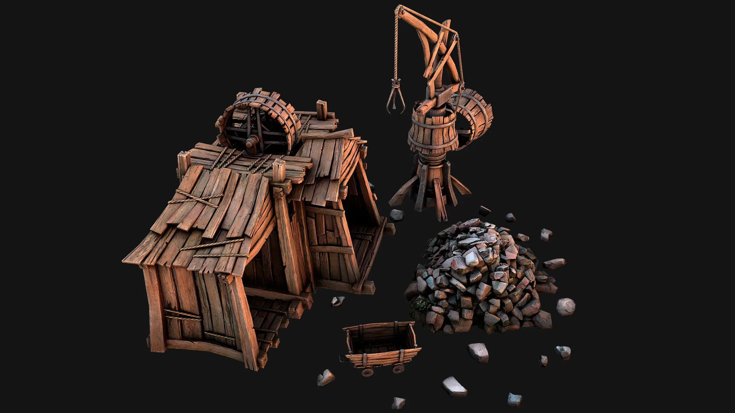 Medieval Mine Quarry Industrial - FlippedNormals