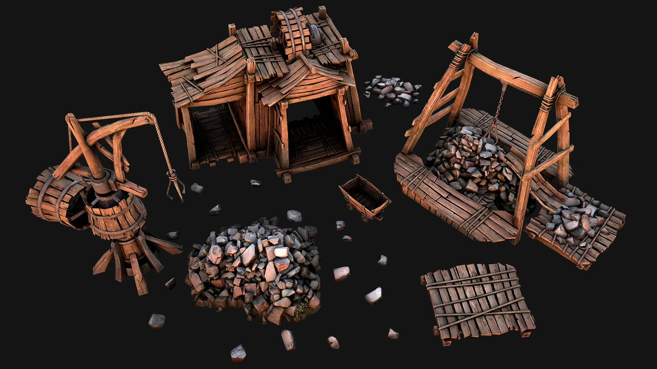 Medieval Mine Quarry Industrial - FlippedNormals