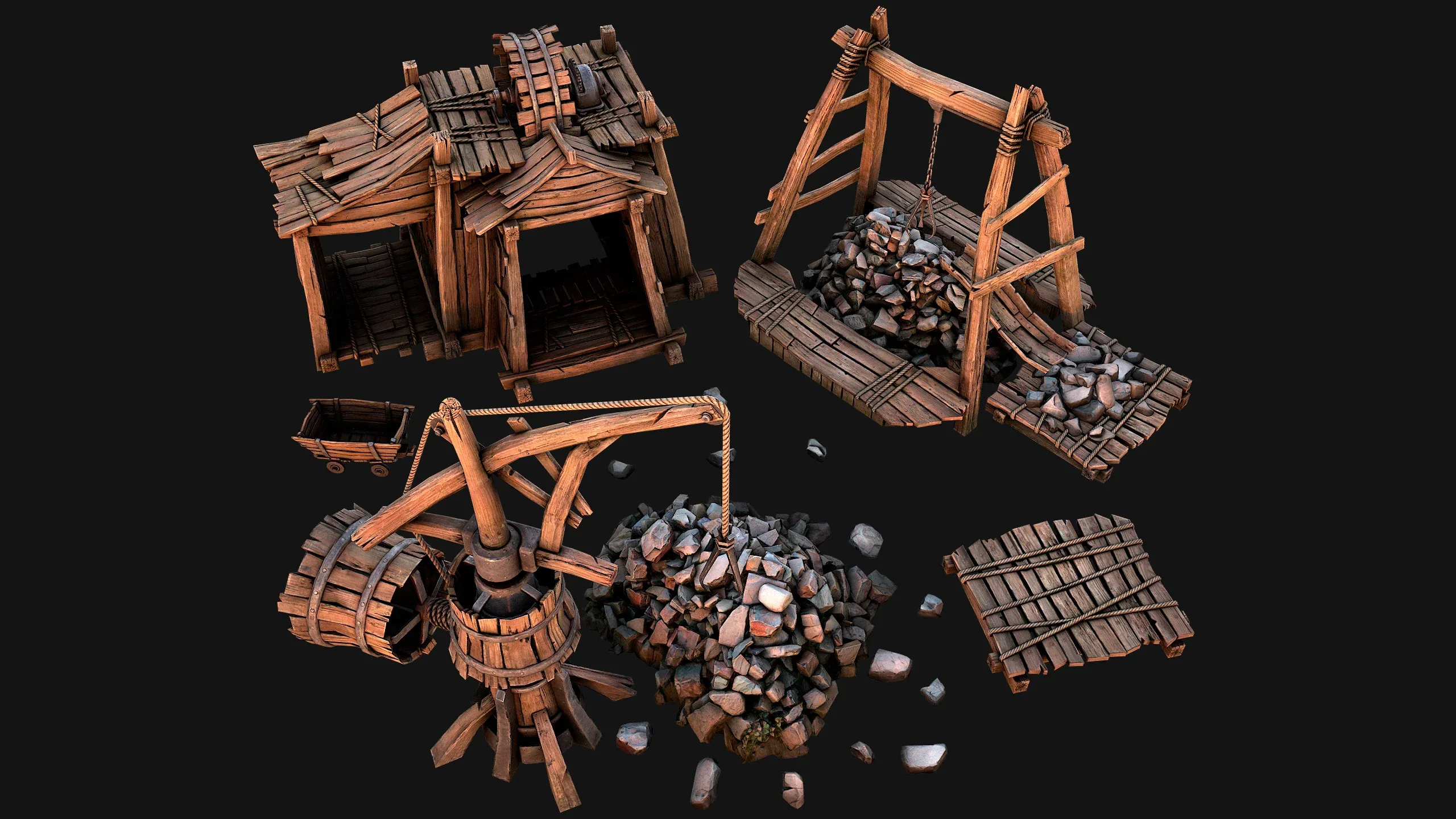 Medieval Mine Quarry Industrial - FlippedNormals