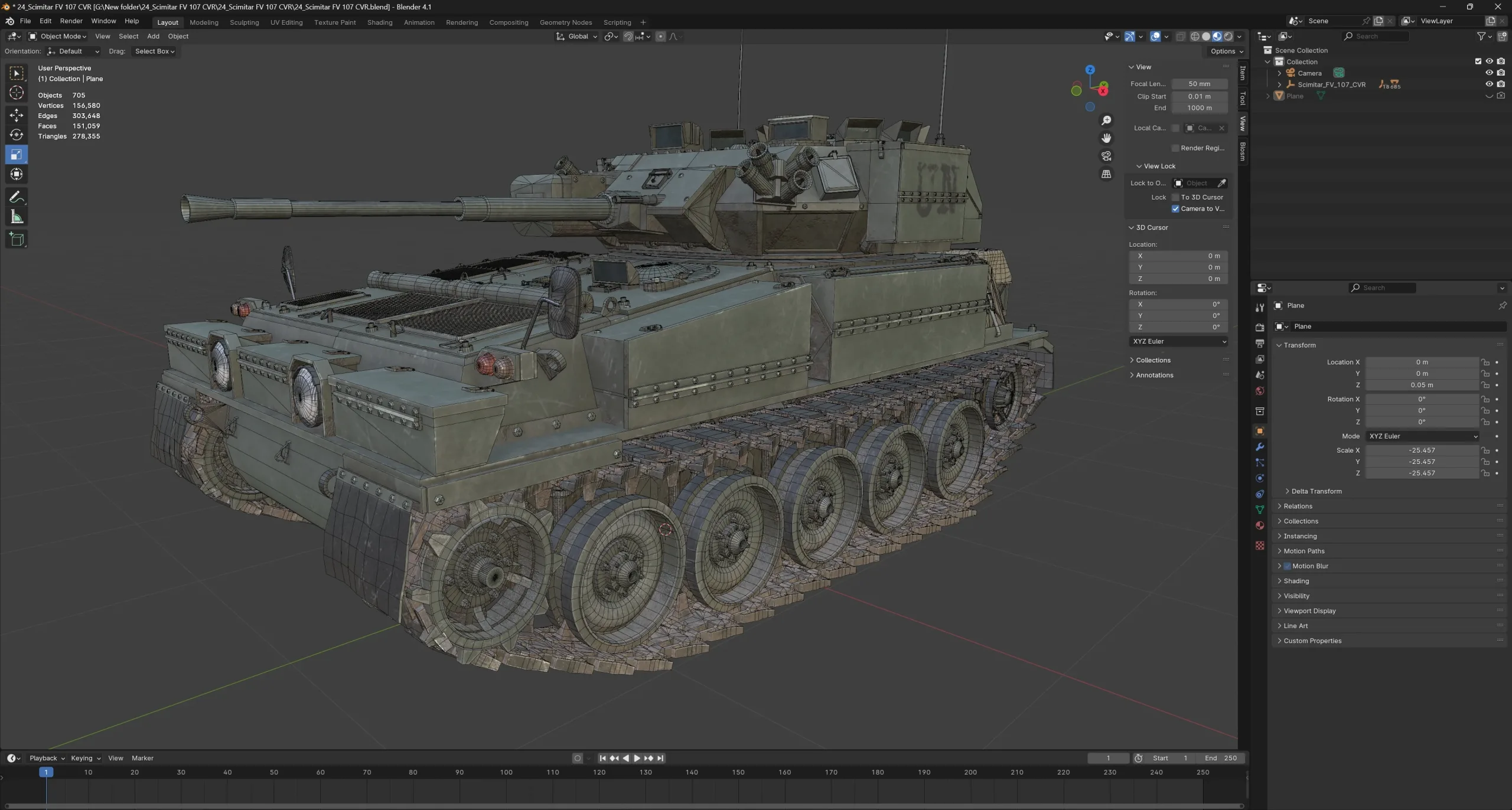 Scimitar FV 107 CVR Tank - FlippedNormals