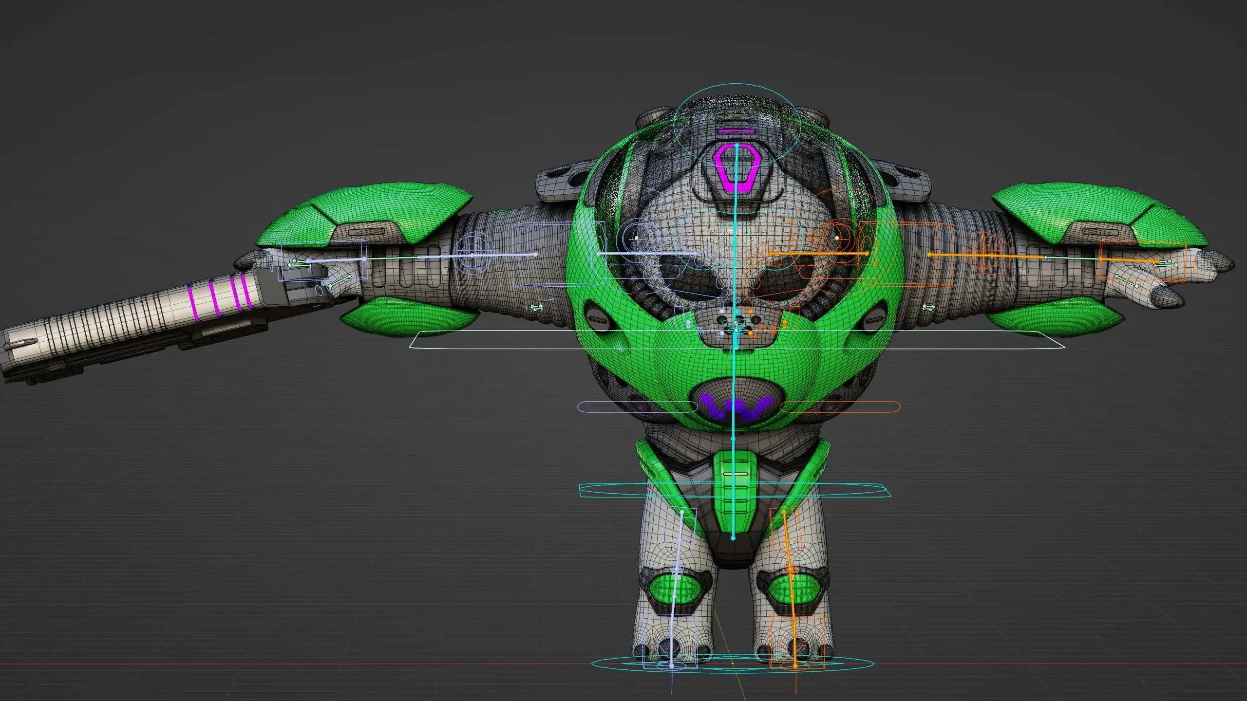 Alien Trooper 12-V Auto-Rig Pro - FlippedNormals