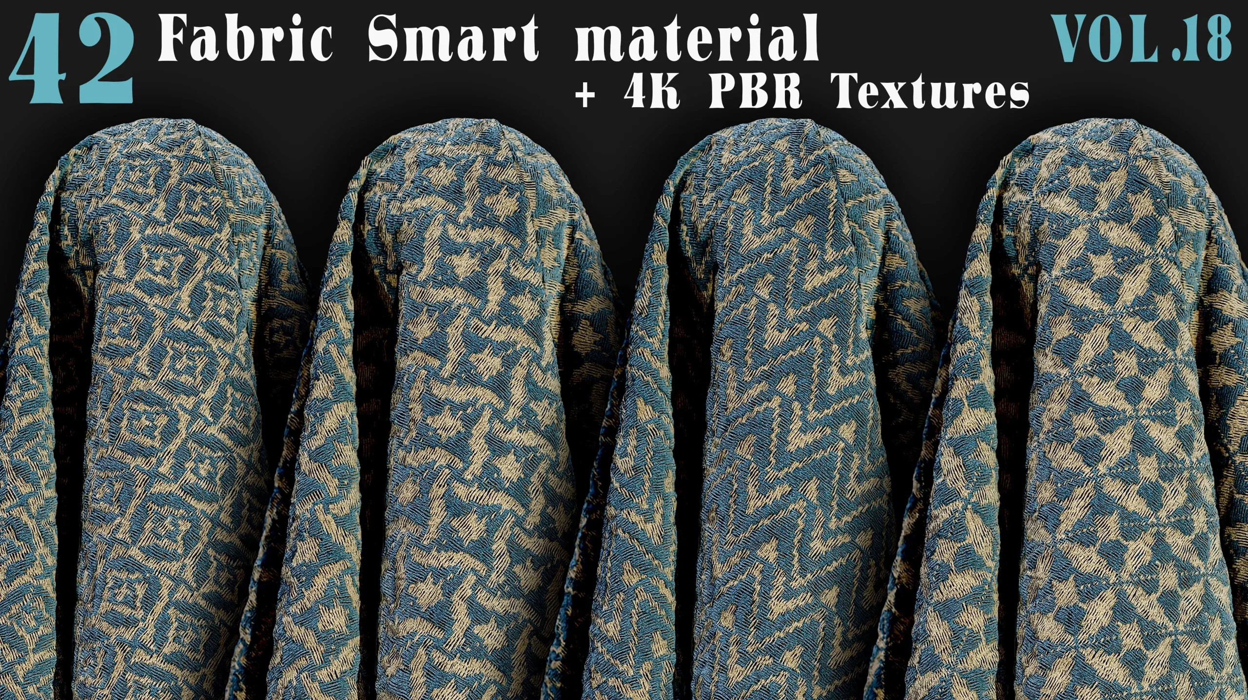 42 Fabric Smart Material + 4K PBR - FlippedNormals