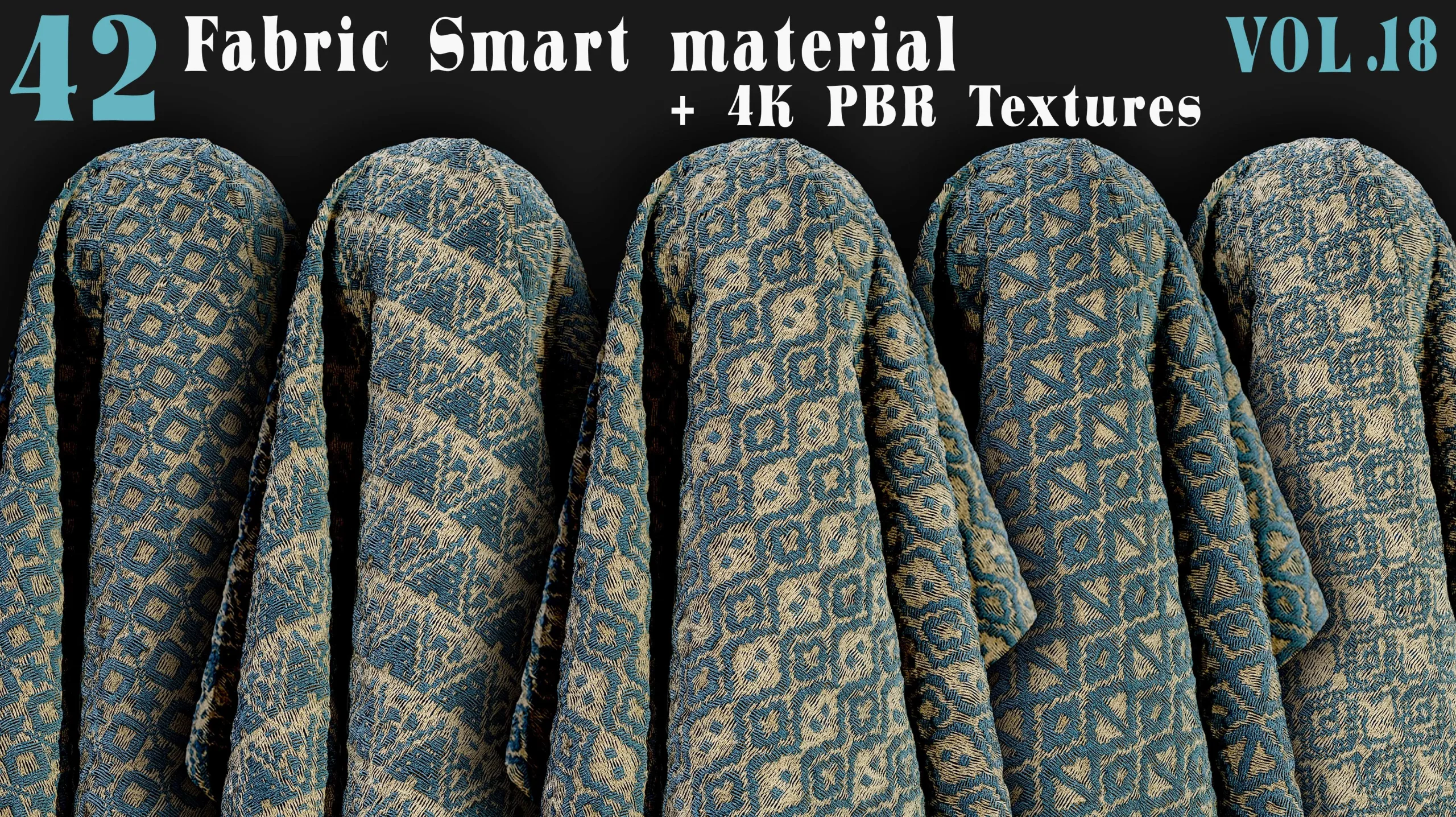 42 Fabric Smart Material + 4K PBR - FlippedNormals