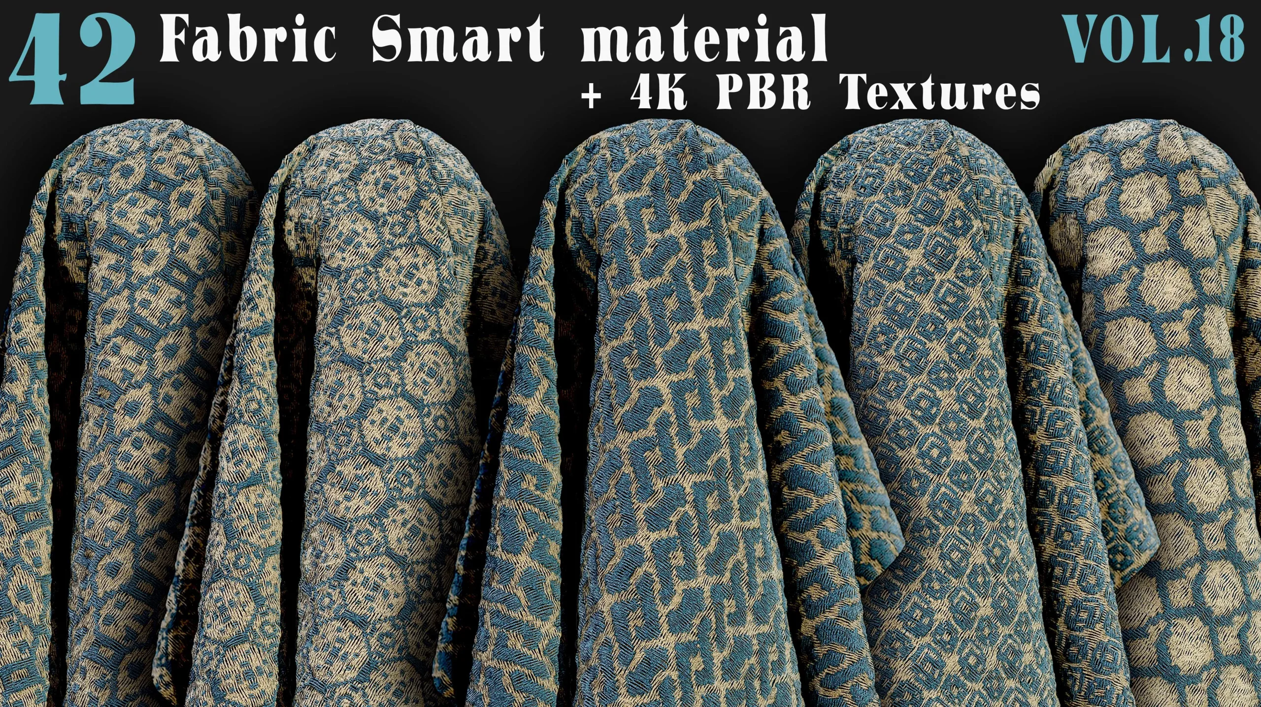 42 Fabric Smart Material + 4K PBR - FlippedNormals