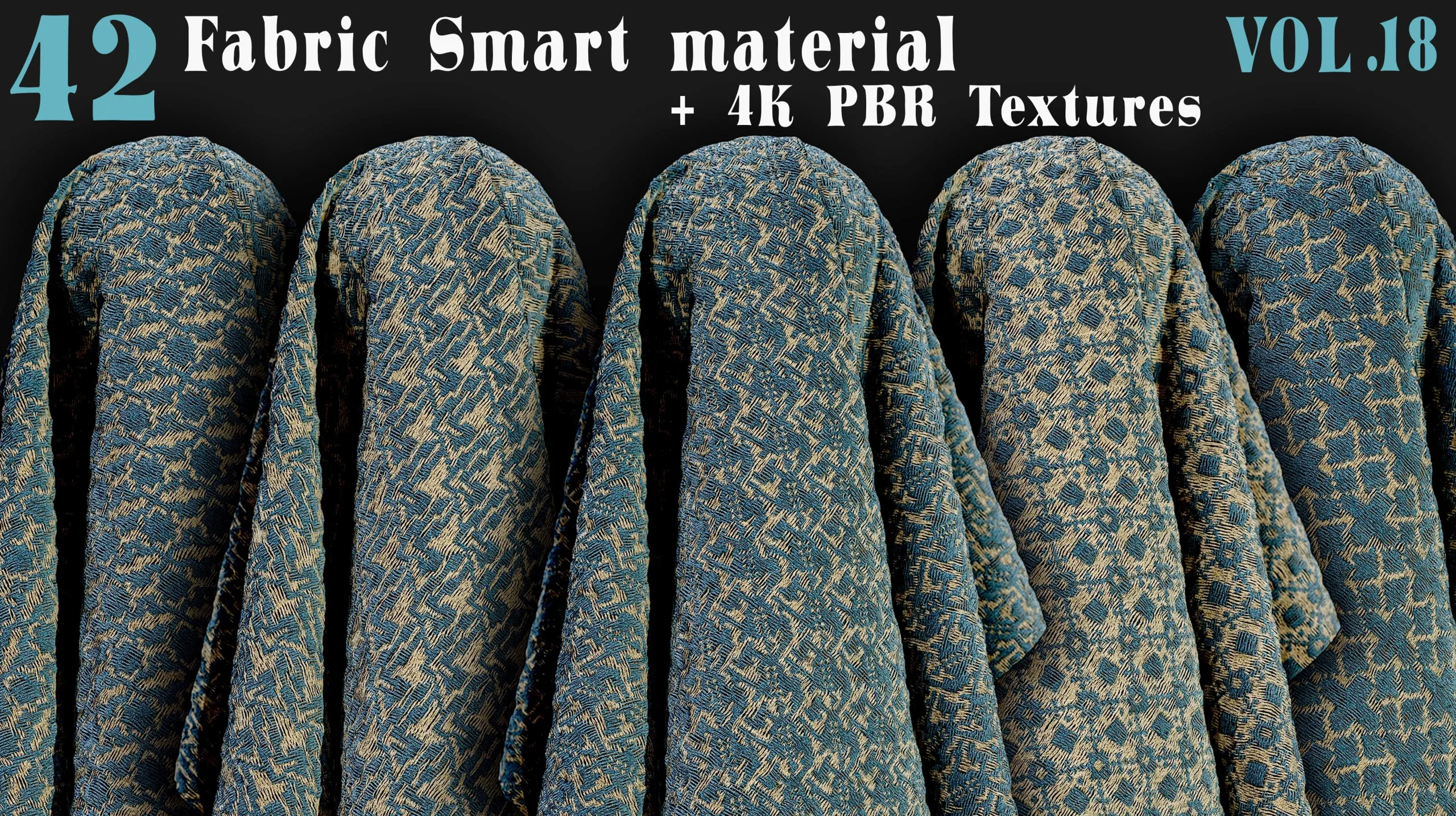 42 Fabric Smart Material + 4K PBR - FlippedNormals