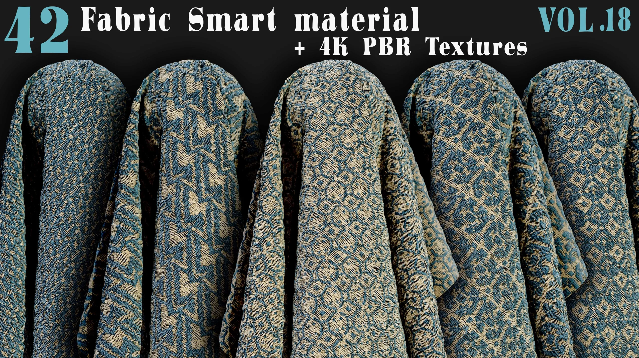 42 Fabric Smart Material + 4K PBR - FlippedNormals